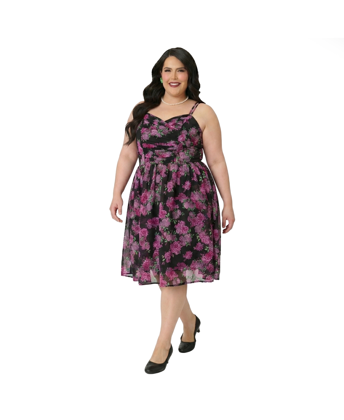 Click here for Unique Vintage Womens Plus Size Reed Swing Dress -... prices