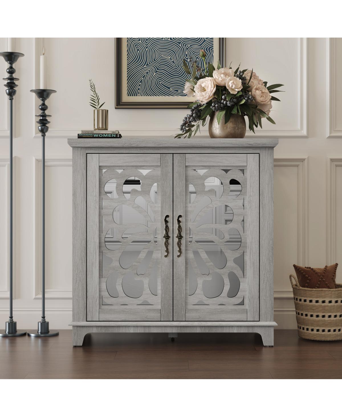 Click here for Streamdale Furniture Elegant sideboard with 2 acry... prices
