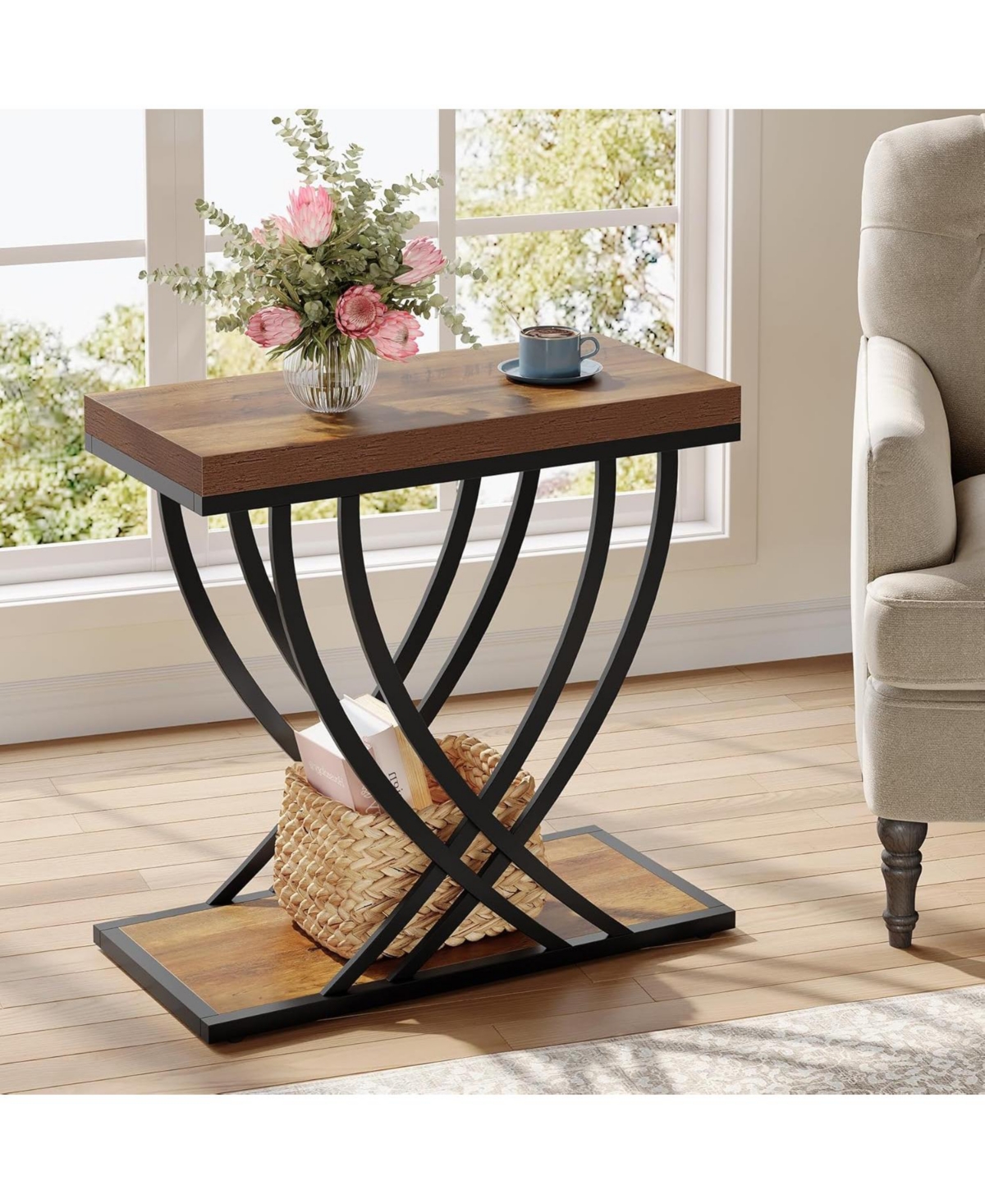 Click here for Tribesigns Side Table  2-Tier Narrow End Table for... prices