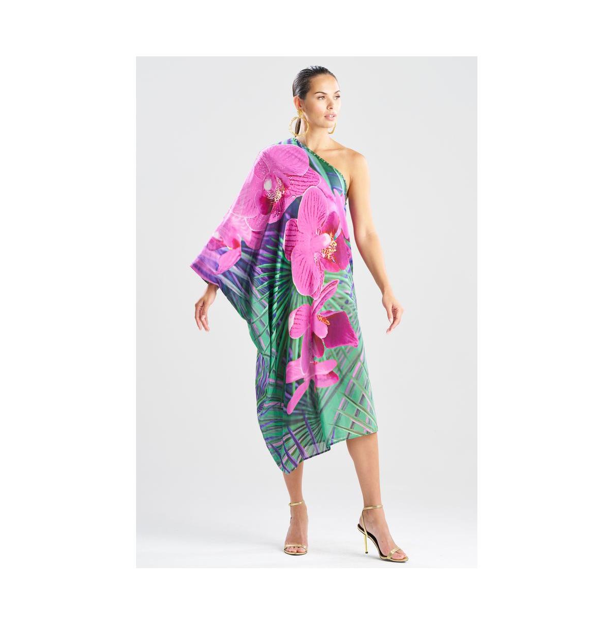 Click here for Natori Womens Orchid - Silk Cotton Voile One Shoul... prices