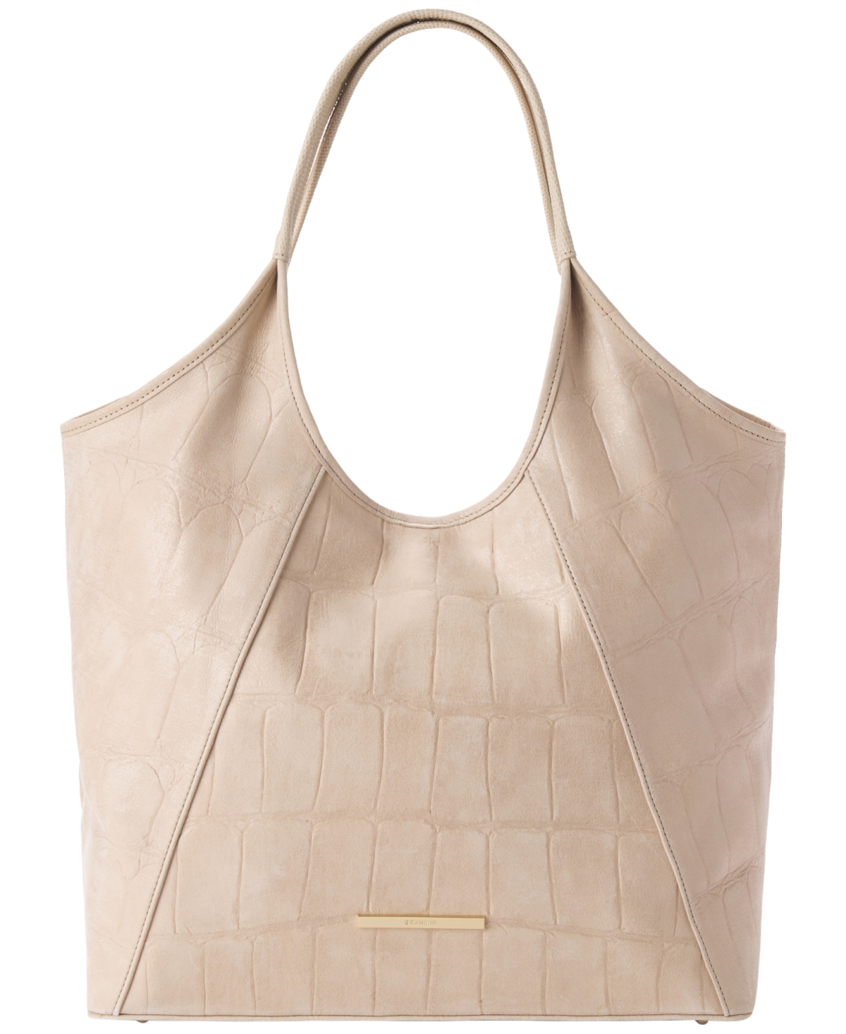 Click here for Brahmin Iona Extra Large Leather Tote Bag - Beige prices