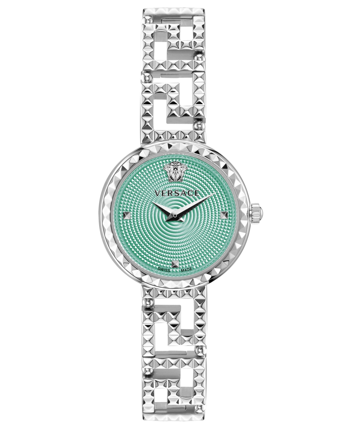 Click here for Versace Womens Greca Goddess Silver Stainless Stee... prices