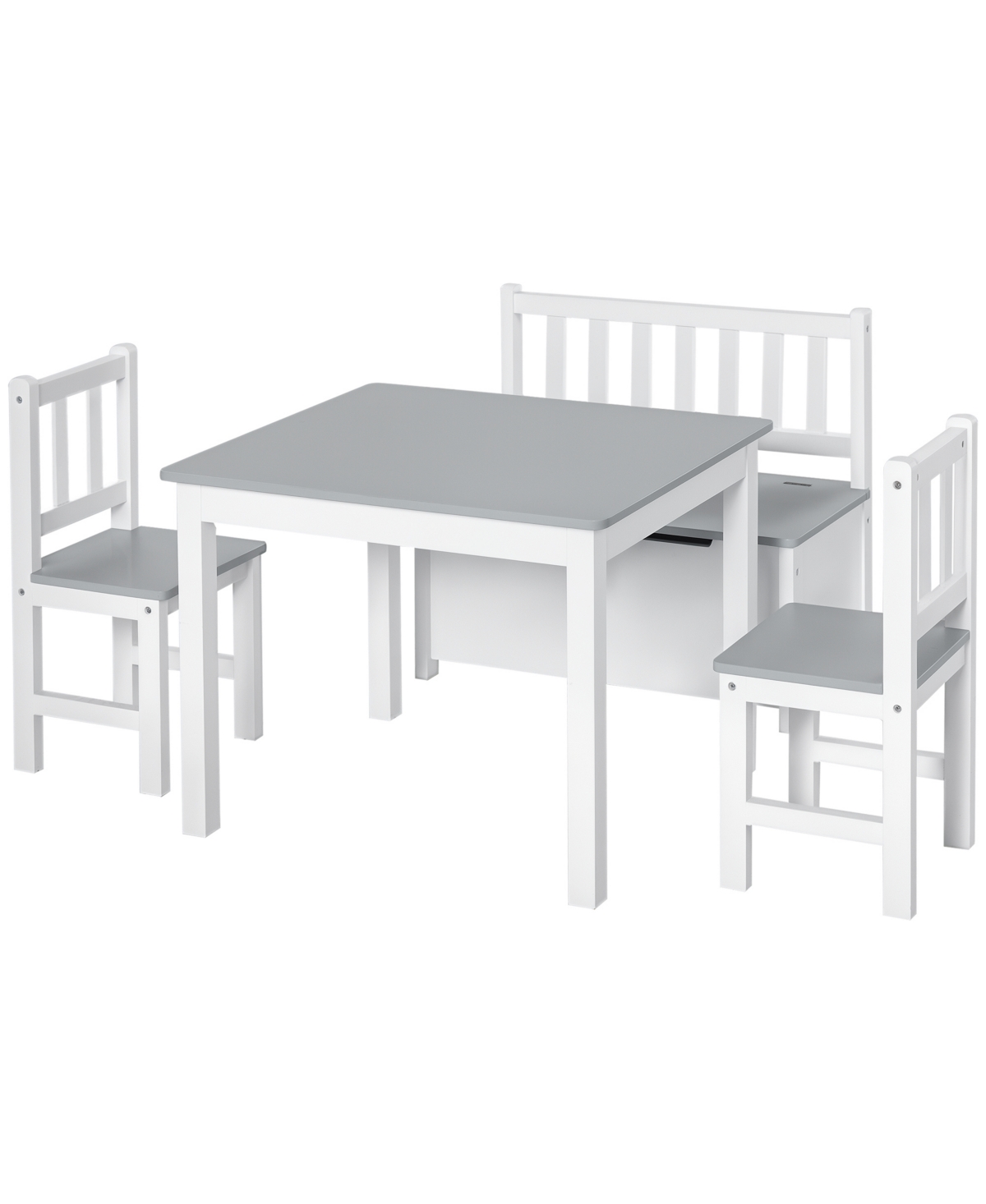 Click here for Hongge Kids Table and Chair Set with Storage Bench... prices