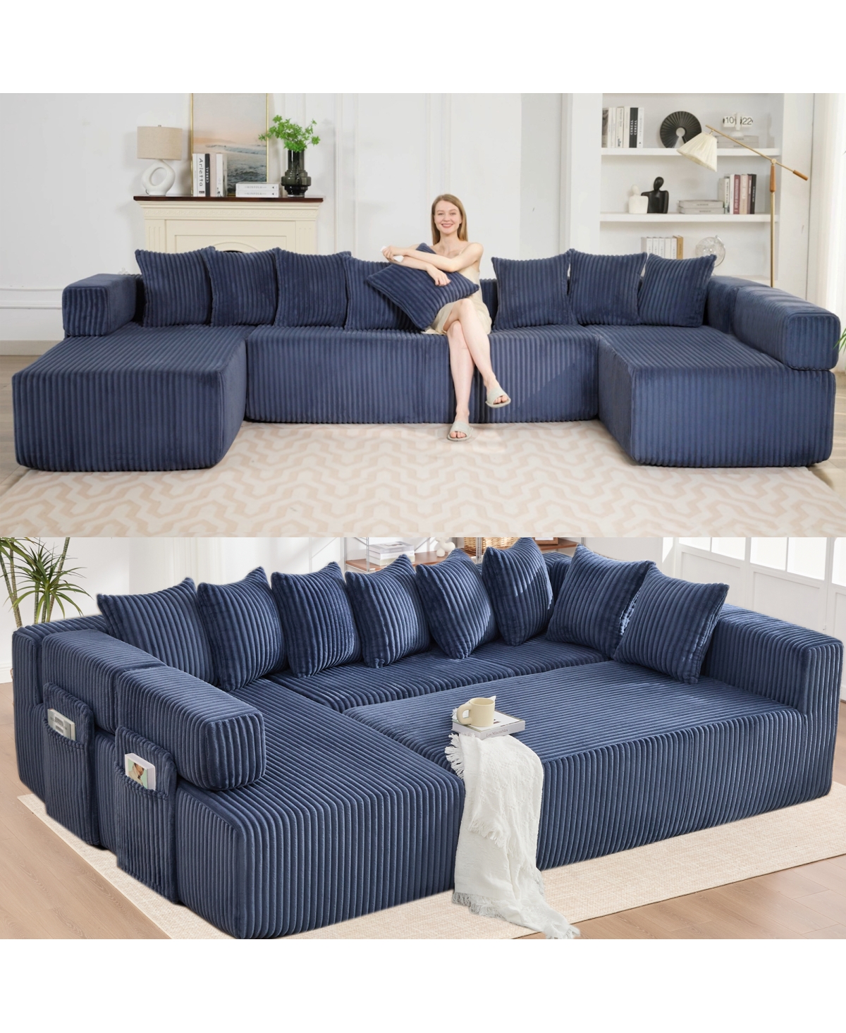 Click here for Streamdale Furniture 146 U-Shaped Convertible Slee... prices