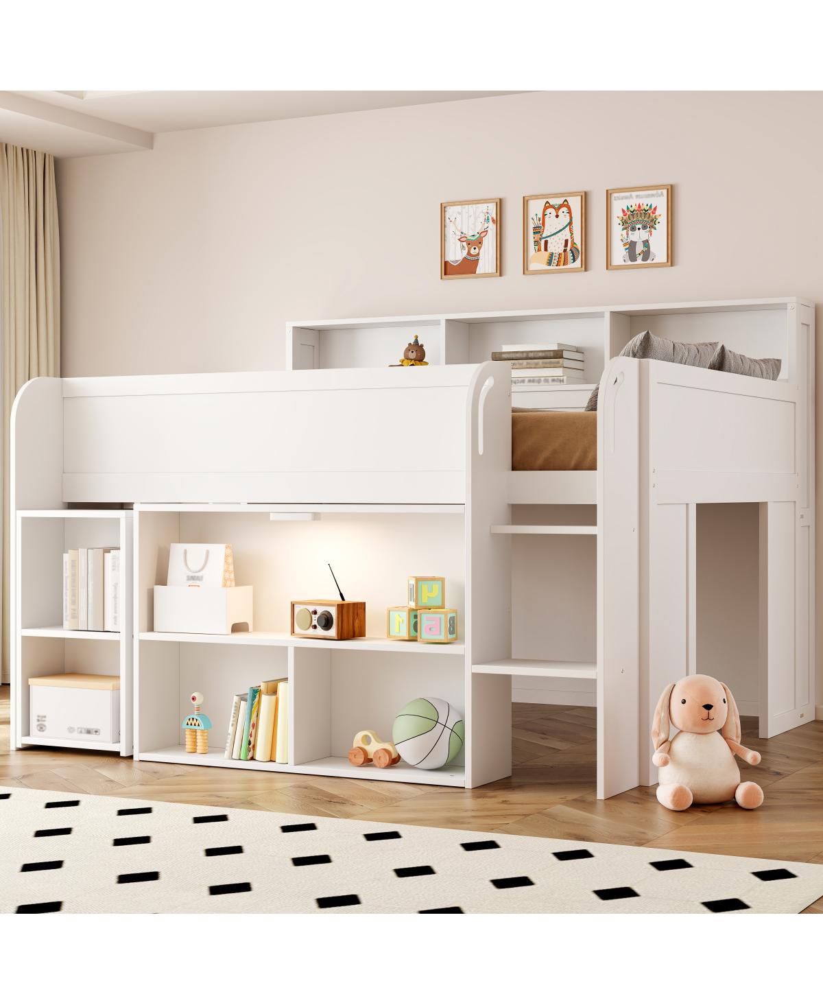 Click here for Streamdale Furniture Wood Full Size Loft bed with... prices