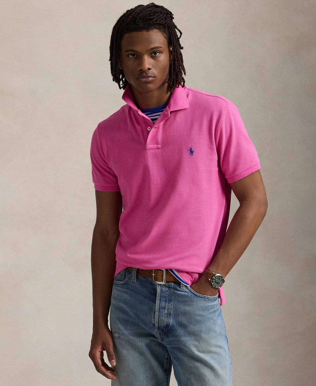 Click here for Polo Ralph Lauren Mens Classic-Fit Mesh Polo Shirt... prices