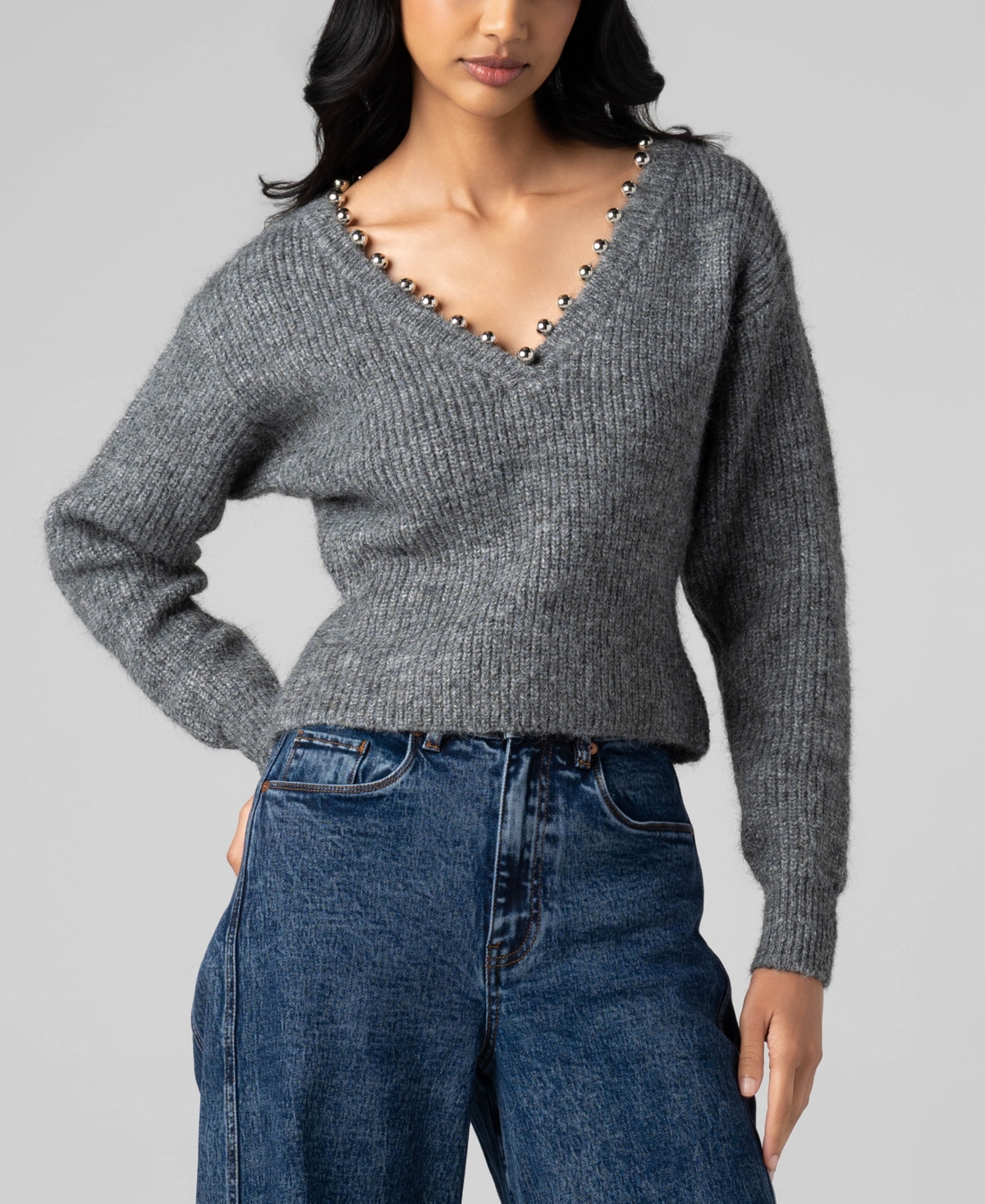 Click here for Blank Nyc Womens Morning Dew Faux-Pearl Sweater -... prices