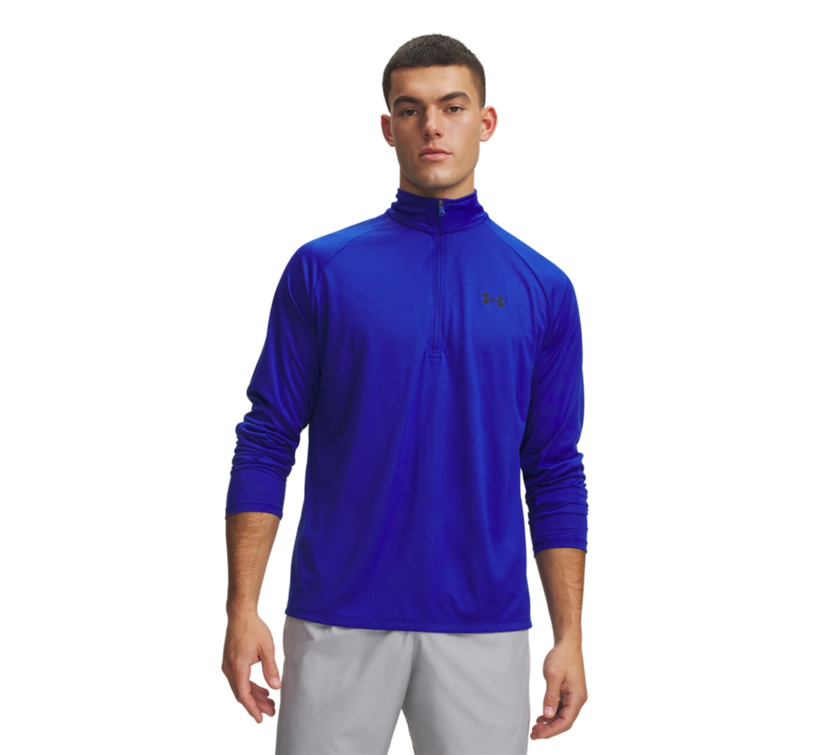 Under Armour Mens Ua Tech Half-Zip Pullover - Dark Blue