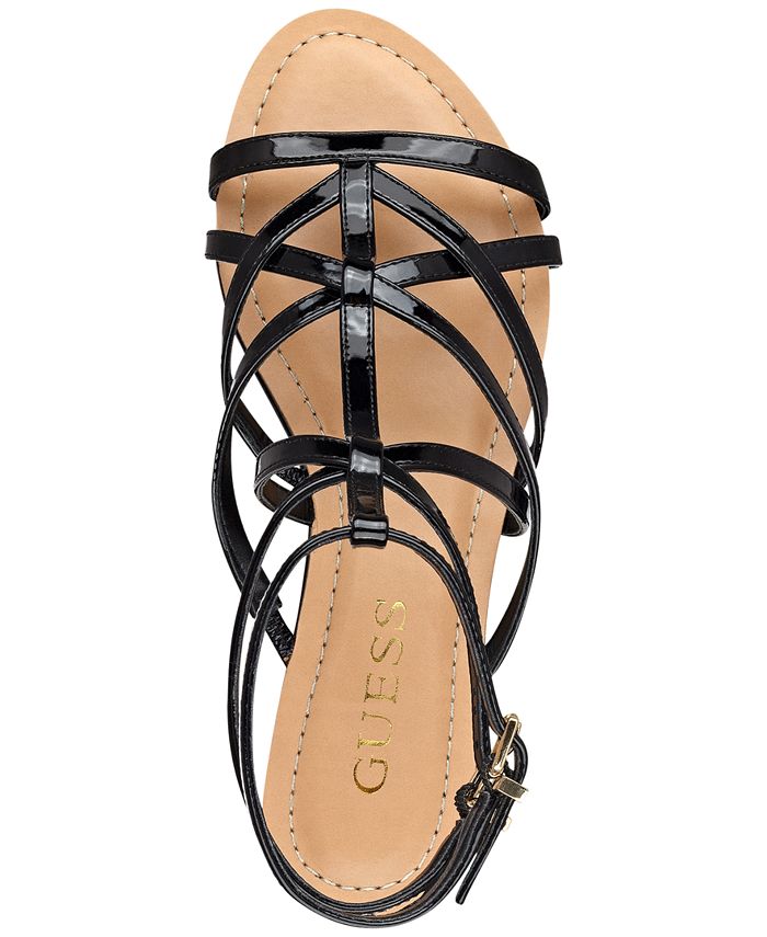 GUESS Women's Mannie Strappy Flat Sandals - Macy's