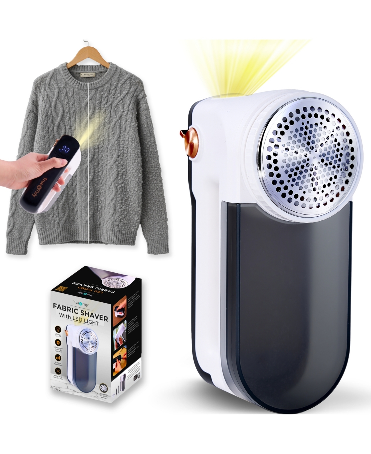 Click here for True & Tidy Led Turbo Fabric 7 Shaver with Led Hea... prices