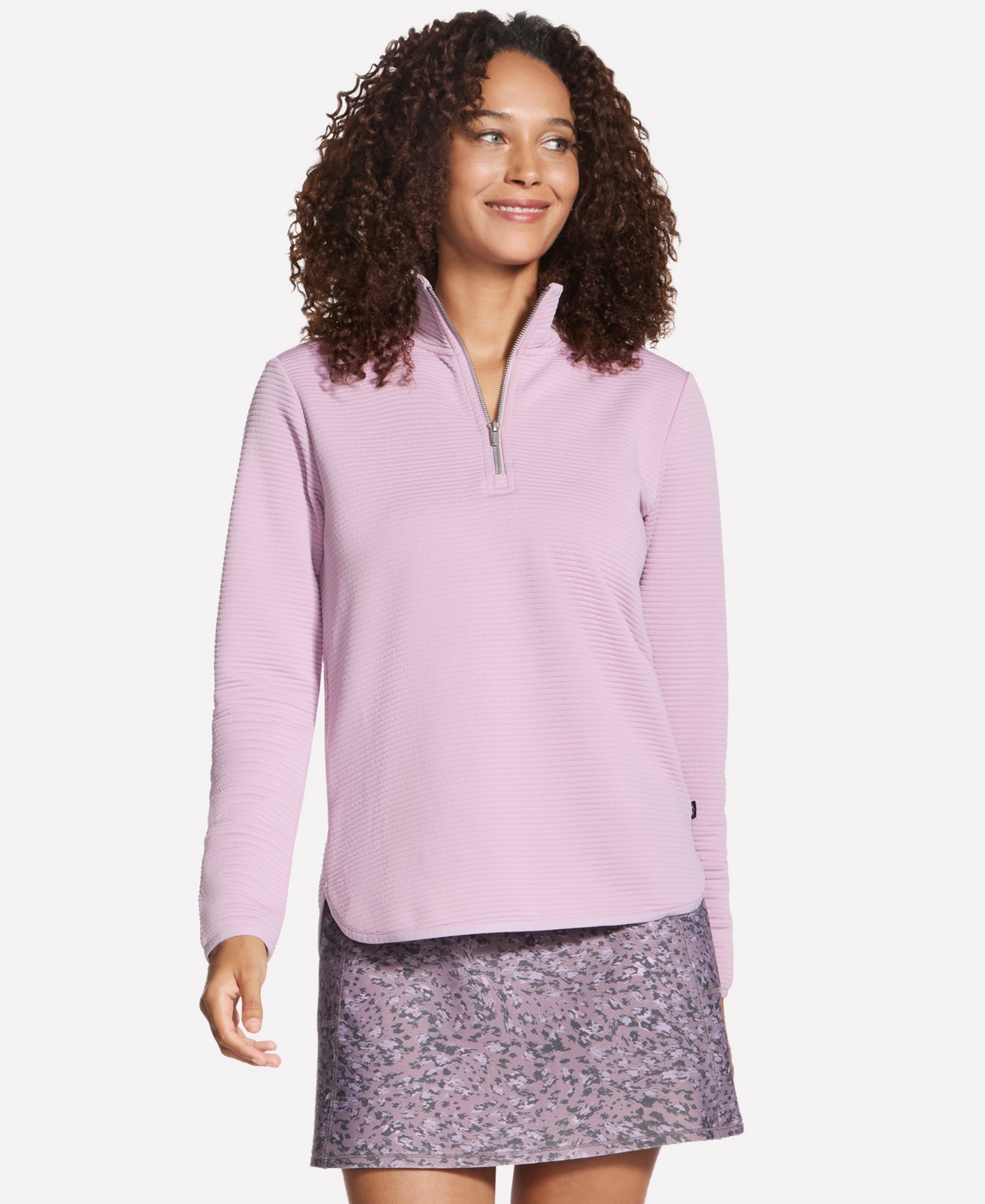 Click here for Sketchers Womens Go Walk Ottoman 1/4 Zip - Misty M... prices