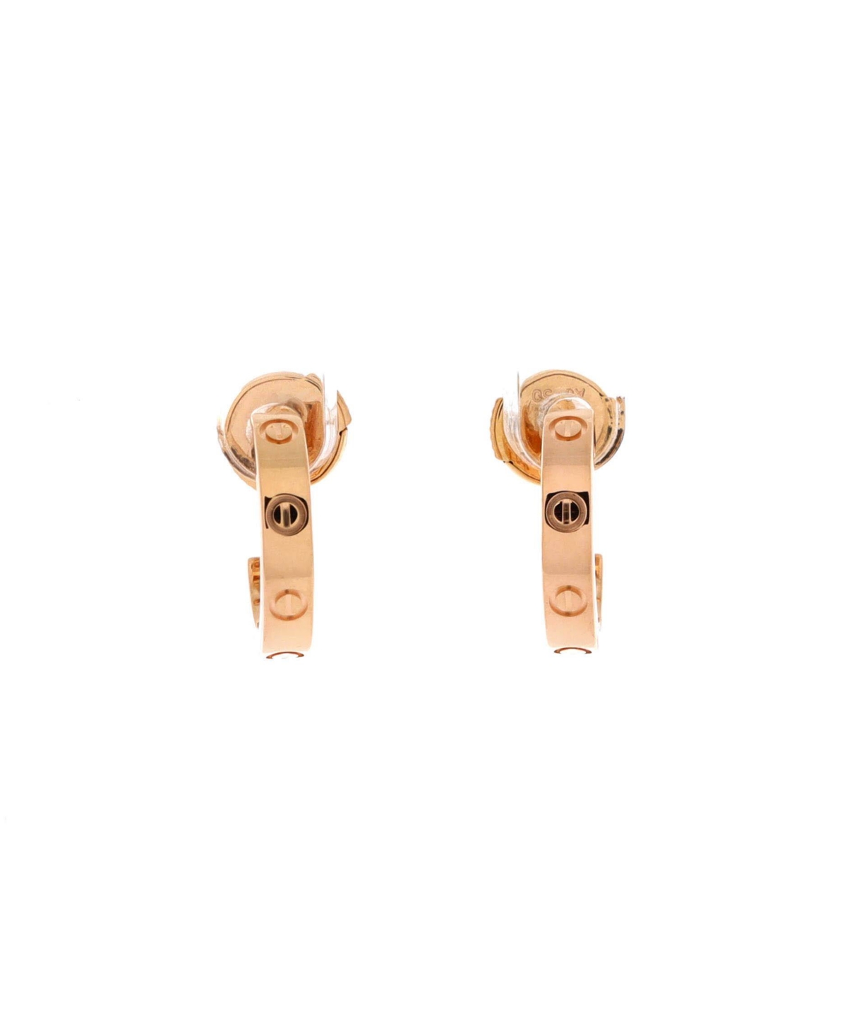 Click here for Pre-Owned Cartier Love Hoop Earrings - 18k rose go... prices