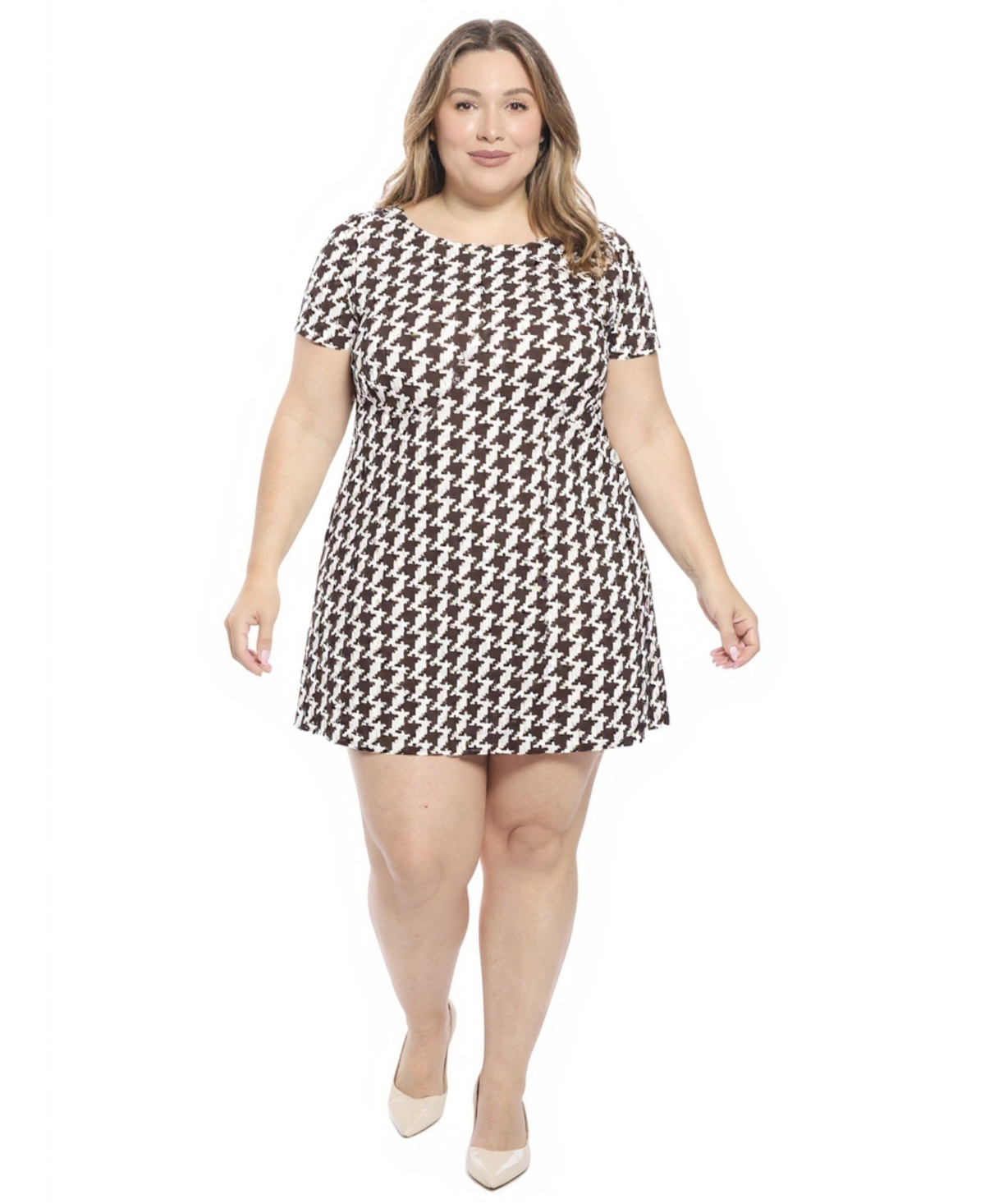 Click here for 24seven Comfort Apparel Plus Size Geometric Round... prices