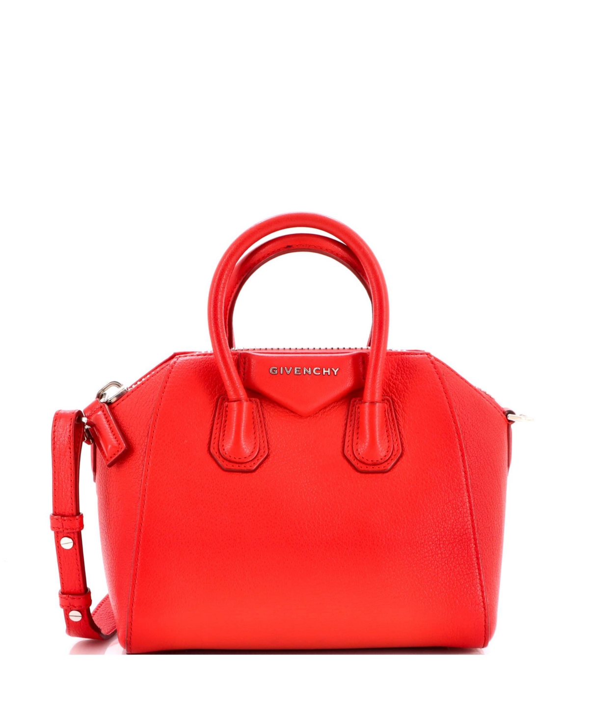 Click here for Pre-Owned Givenchy Mini Antigona Bag Leather - Red prices