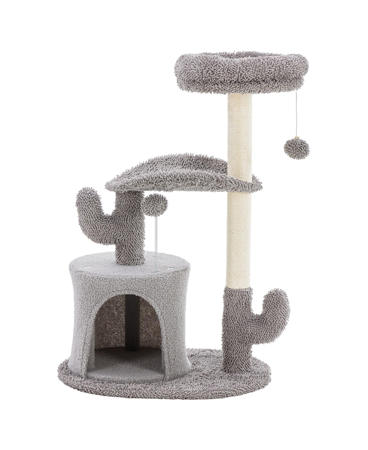 Click here for Zeus & Ruta 33" Small Cat Tree Tower: Scratch... prices