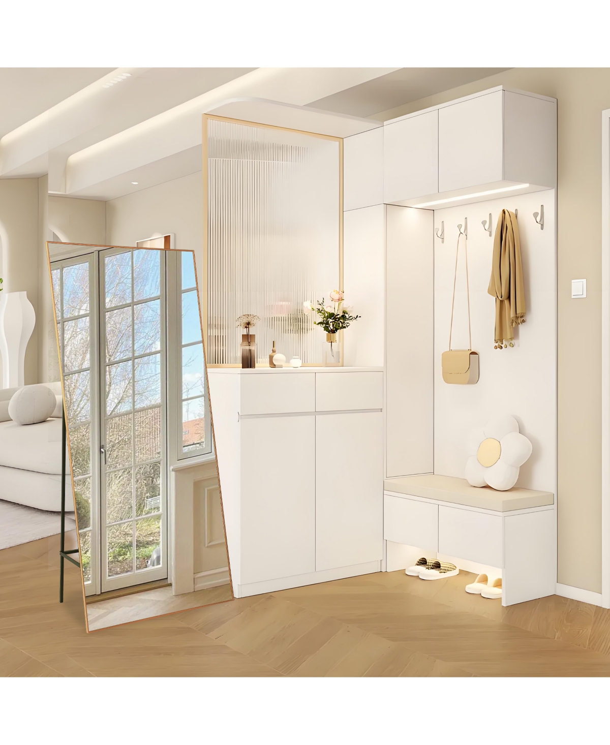 Click here for gaomon Full Length Rectangle Mirror for Bedroom  F... prices