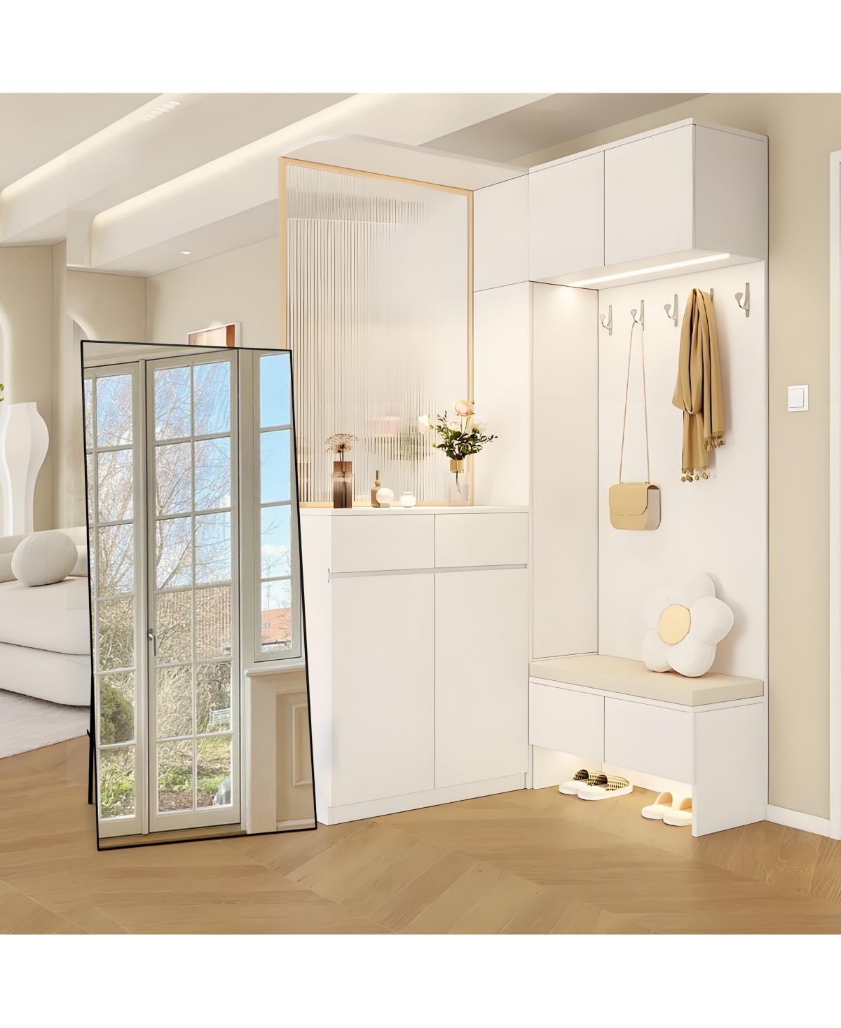 Click here for gaomon Full Length Rectangle Mirror for Bedroom  F... prices