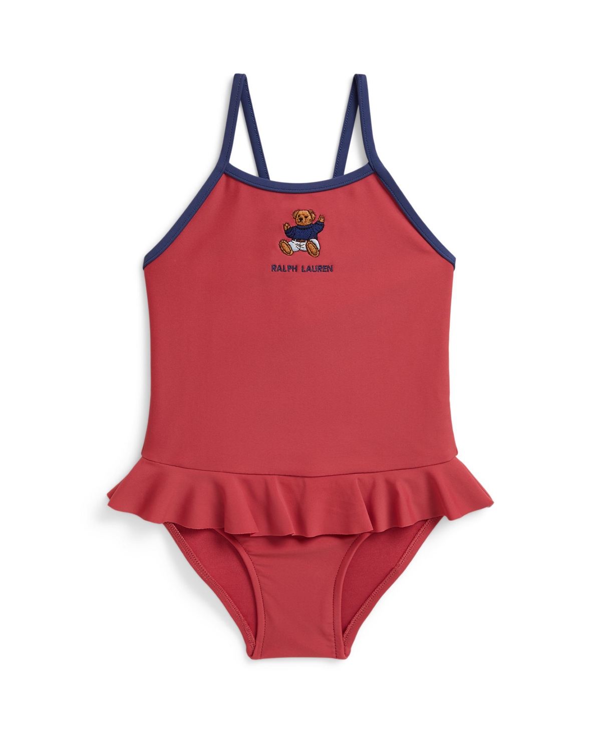 Click here for Polo Ralph Lauren Baby Girls Polo Bear One-Piece S... prices