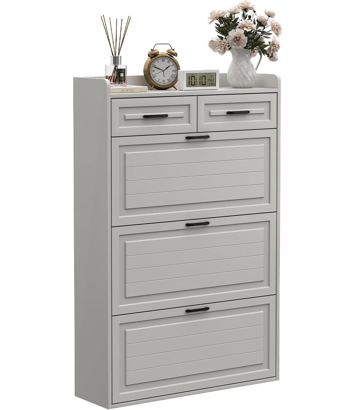 Click here for gaomon CuisinSmart shoe cabinet with 3 flip drawer... prices