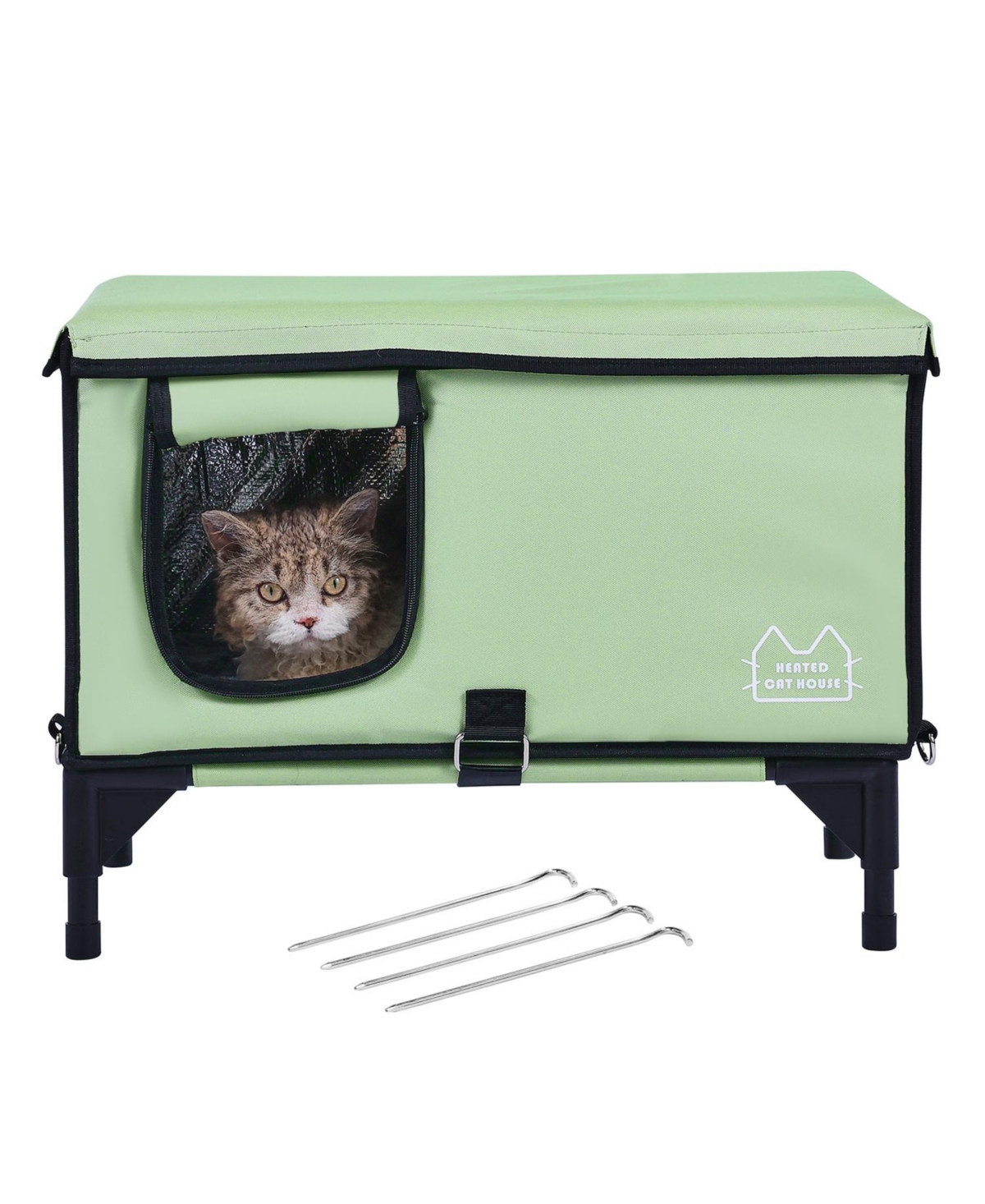 Click here for Aostirmotor Heated Elevated Cat House with Pad - W... prices