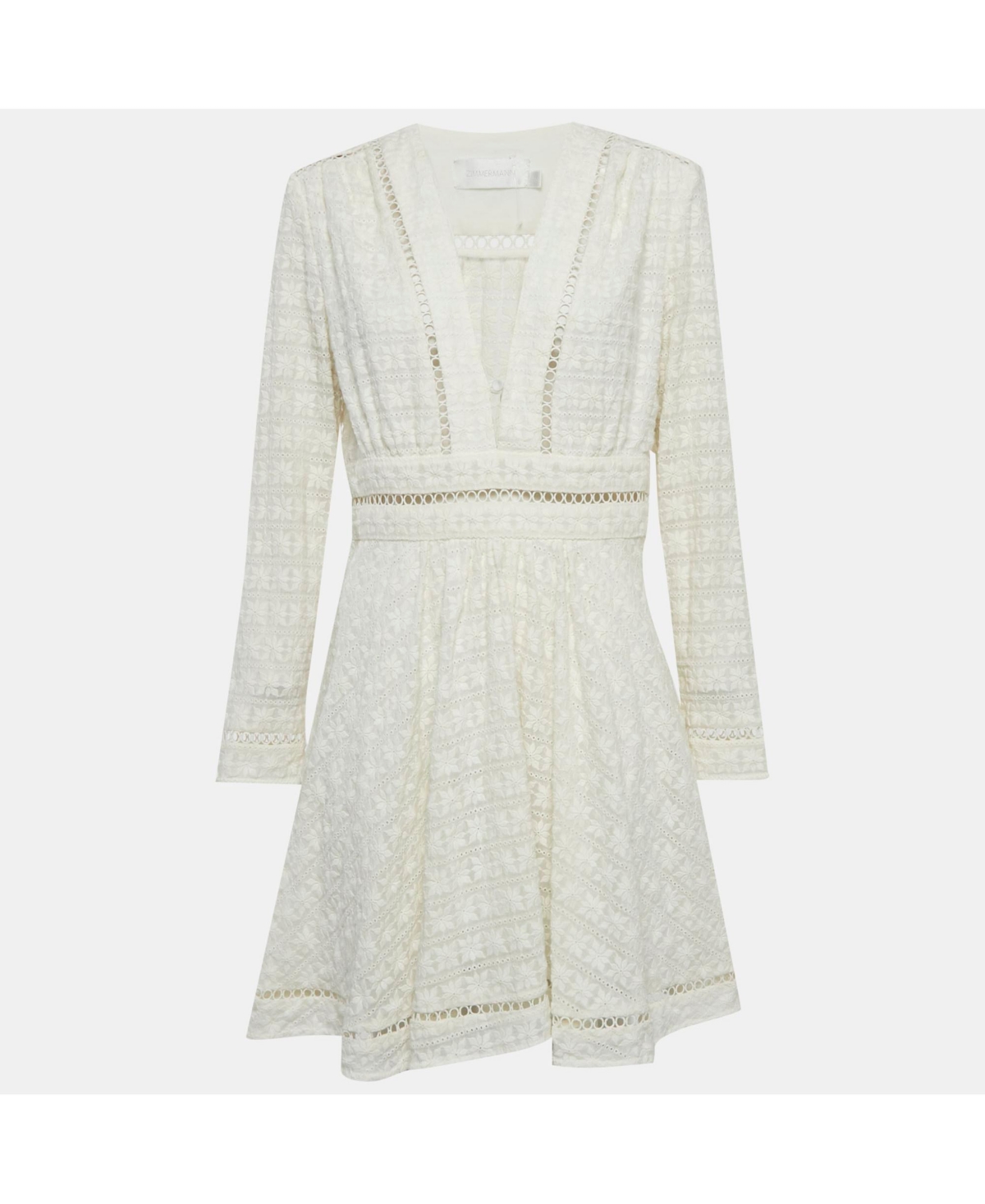 Click here for Pre-Owned Zimmermann Womens Cream Zephyr Broderie... prices