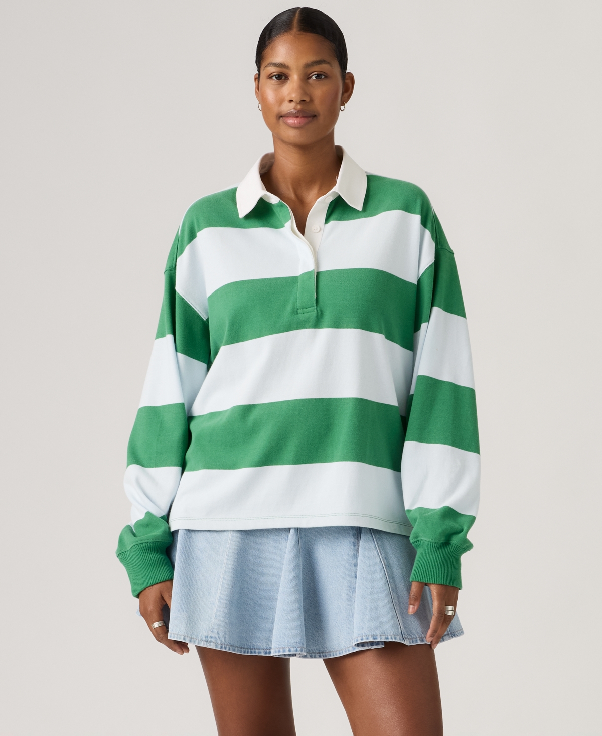 Click here for Levis Juniors Rugby Long-Sleeve Collared Top - Kat... prices