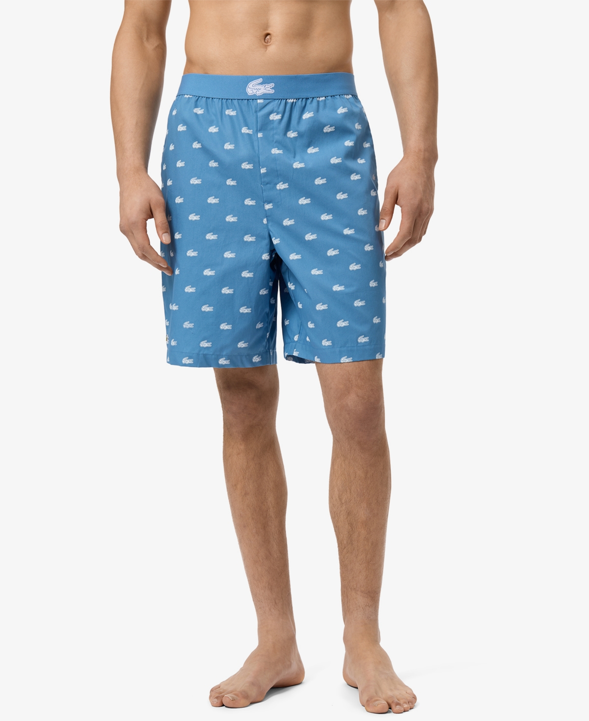 Click here for Lacoste Mens Loungewear Woven Pajama Shorts - Abys... prices