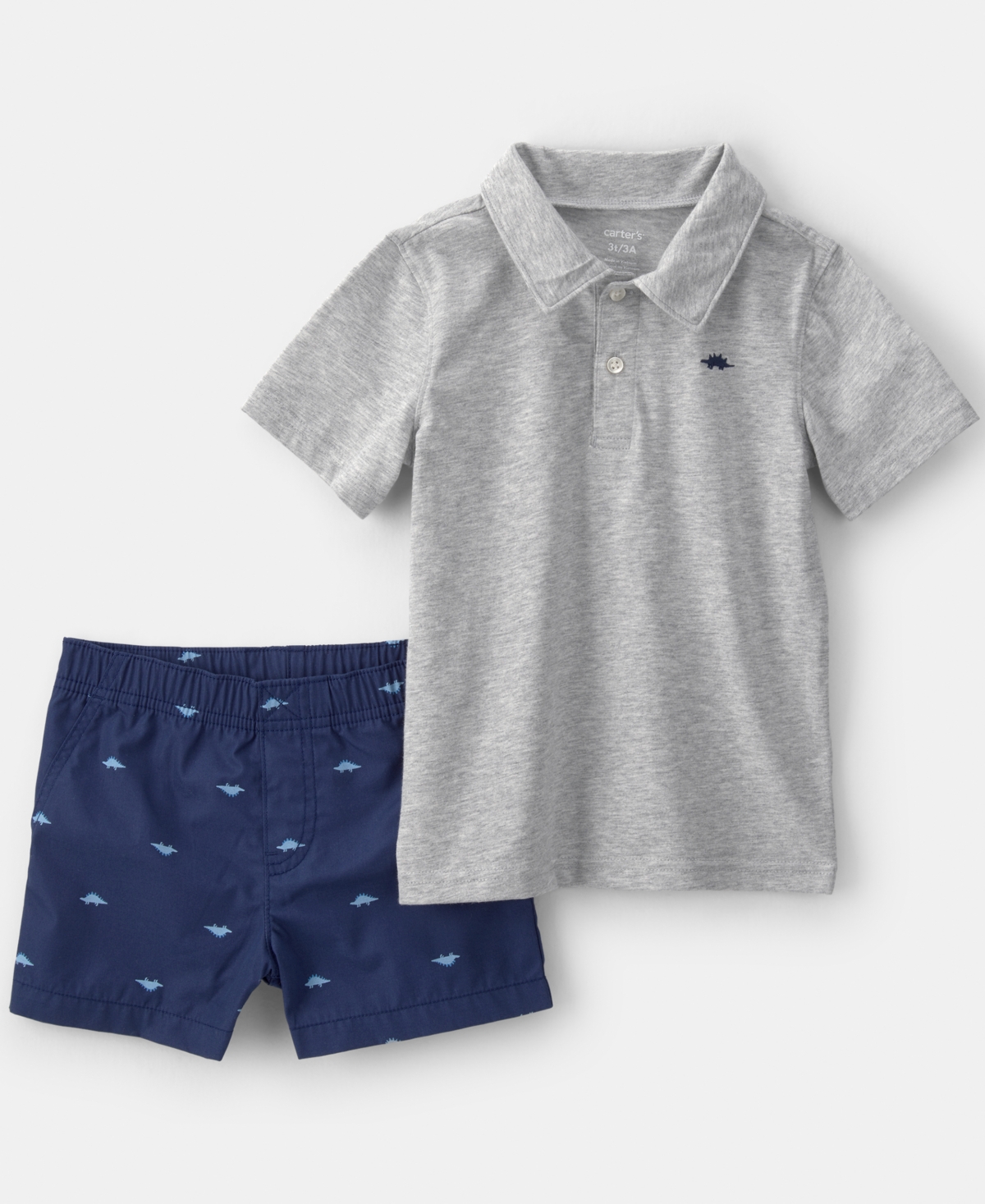 Click here for Carters Boys Toddler 2T-5T Dinosaur Polo Shirt and... prices