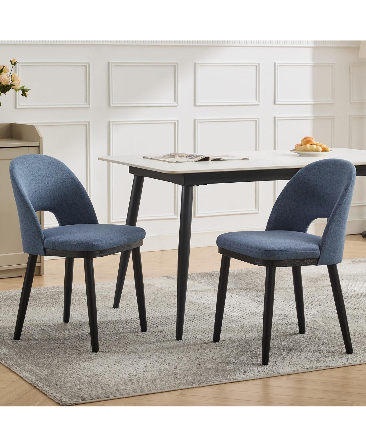 Click here for gaomon Set of 2 Modern Fabric Upholstered Dining C... prices