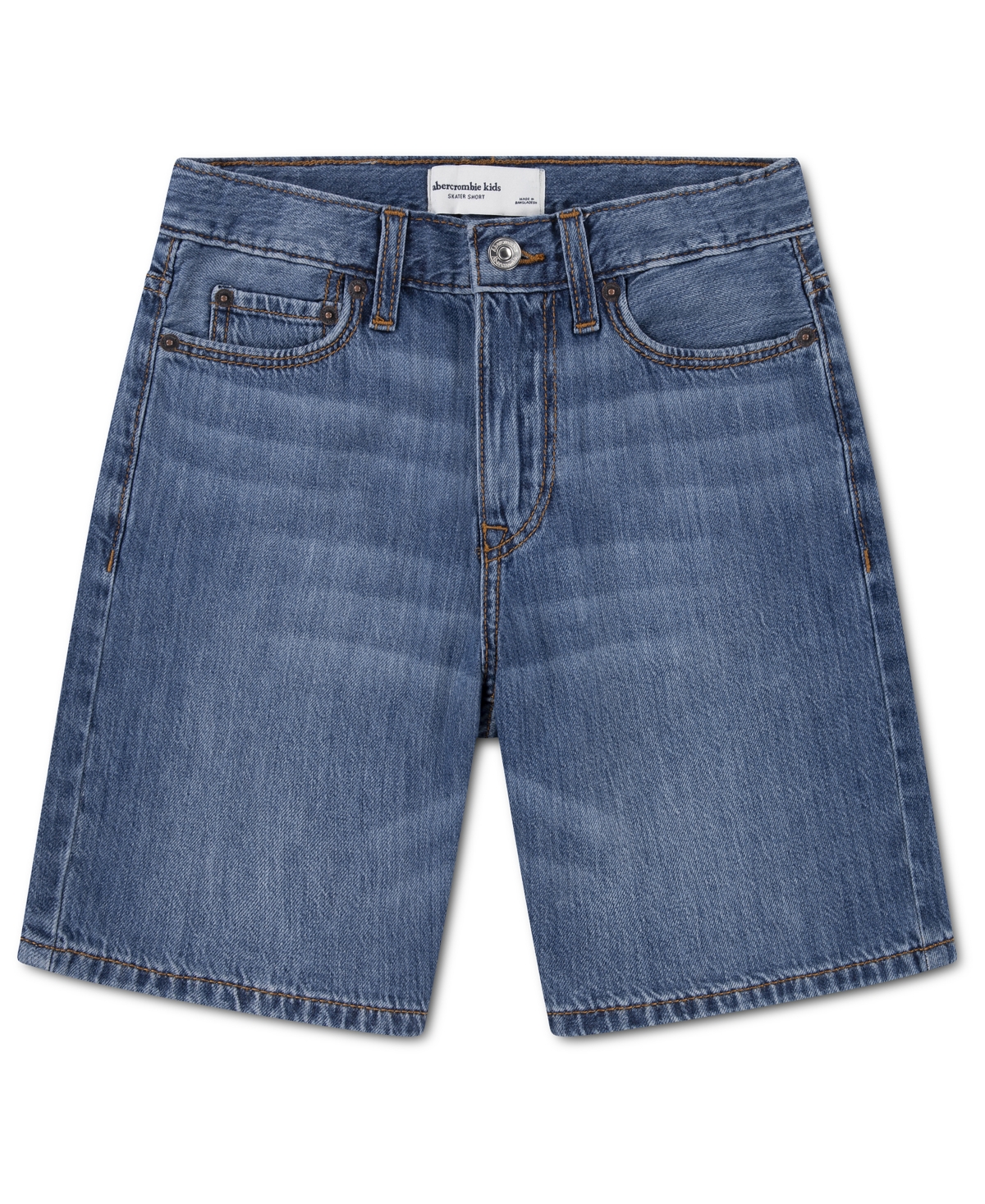 Click here for abercrombie kids Boys Adjustable Denim Shorts - Bl... prices