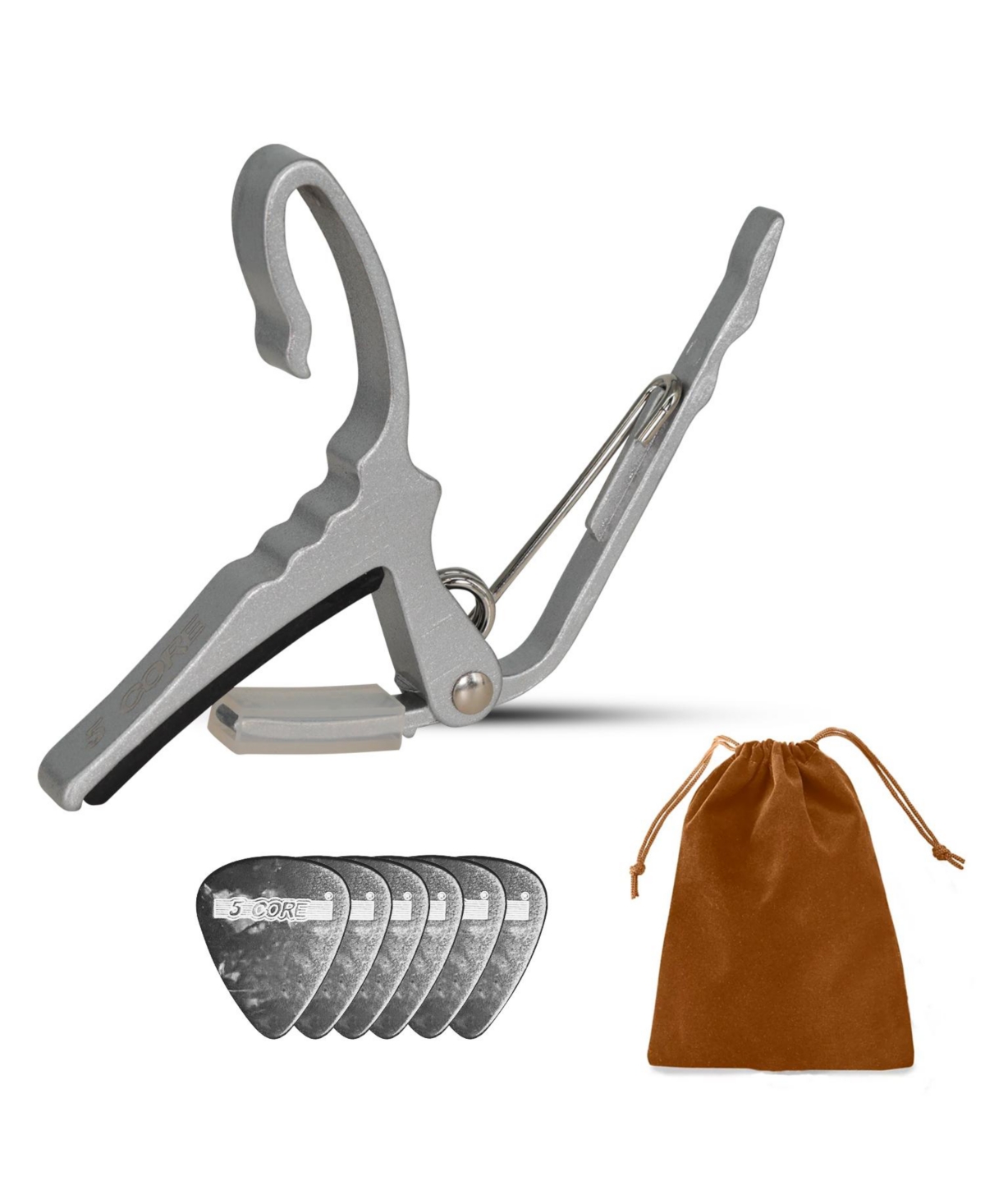 Click here for 5 Core Guitar Capo Pair Quick Change Acoustic Elec... prices