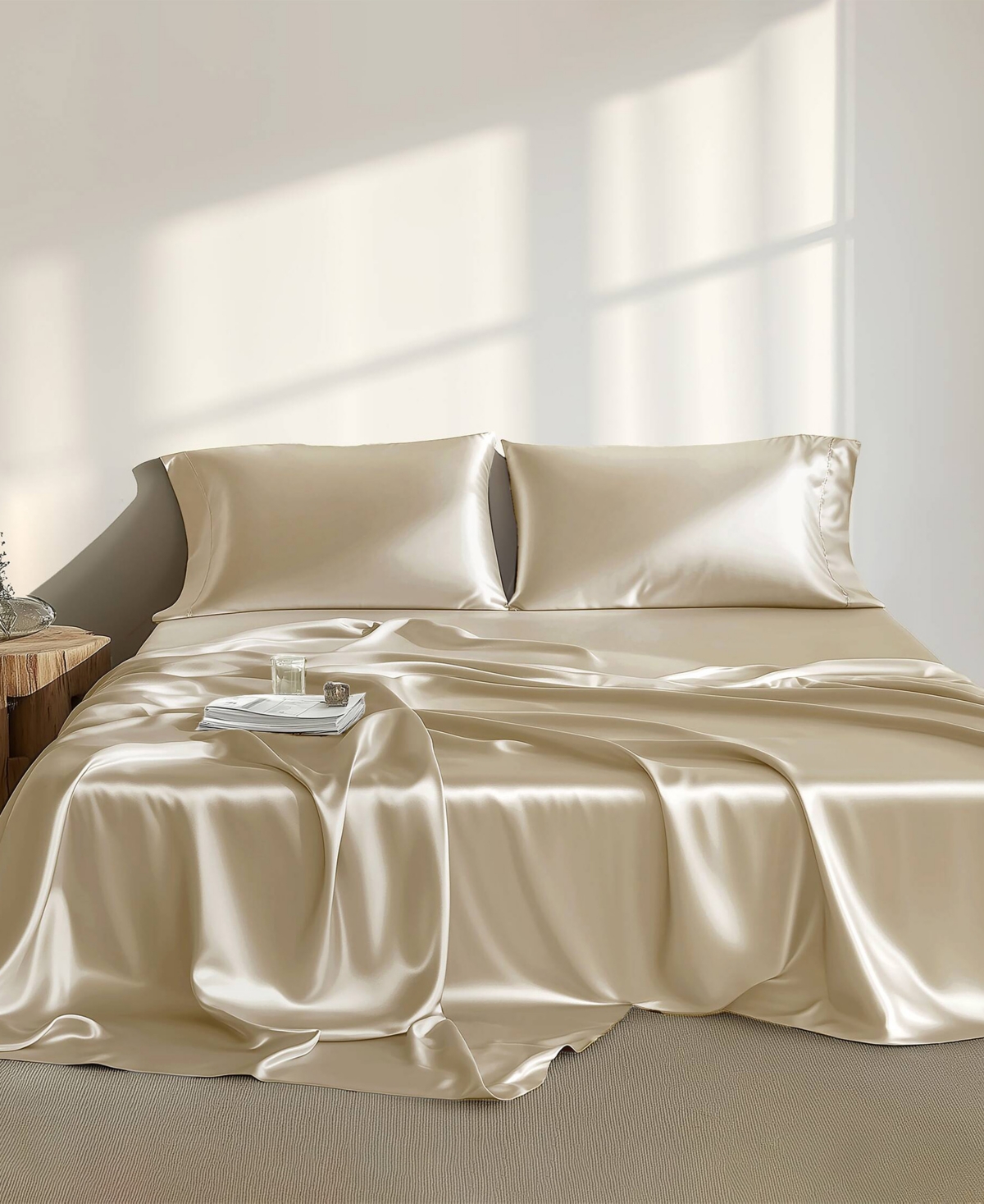 Click here for Madison Park Essentials Satin 6-Pc. Sheet Set  Ful... prices