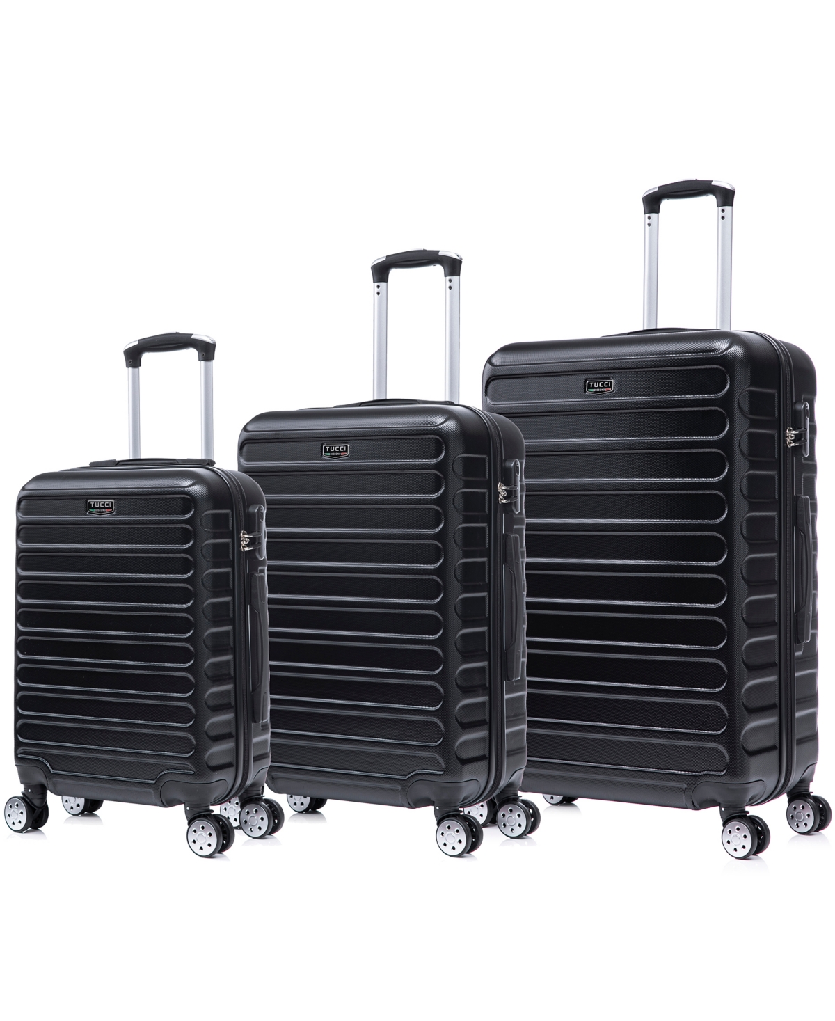 Click here for Tucci Italy Carravia 3-Pc. Hardside Luggage Set -... prices