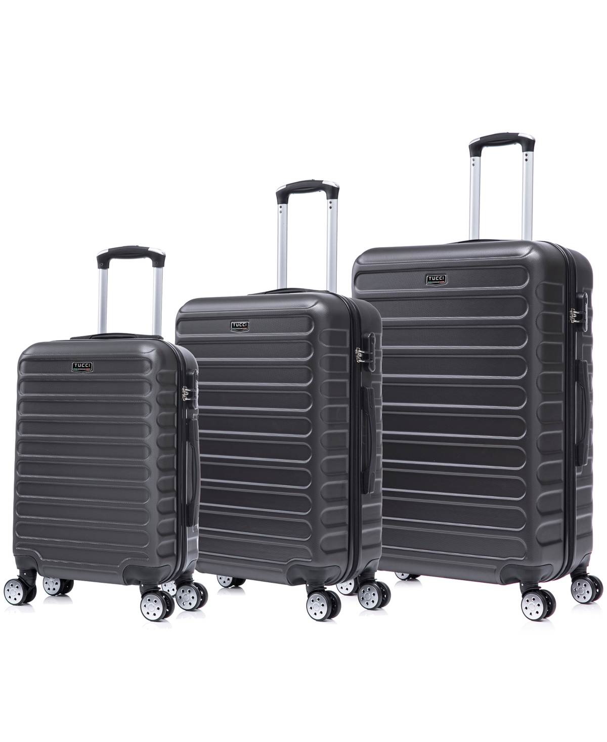 Click here for Tucci Italy Carravia 3-Pc. Hardside Luggage Set -... prices