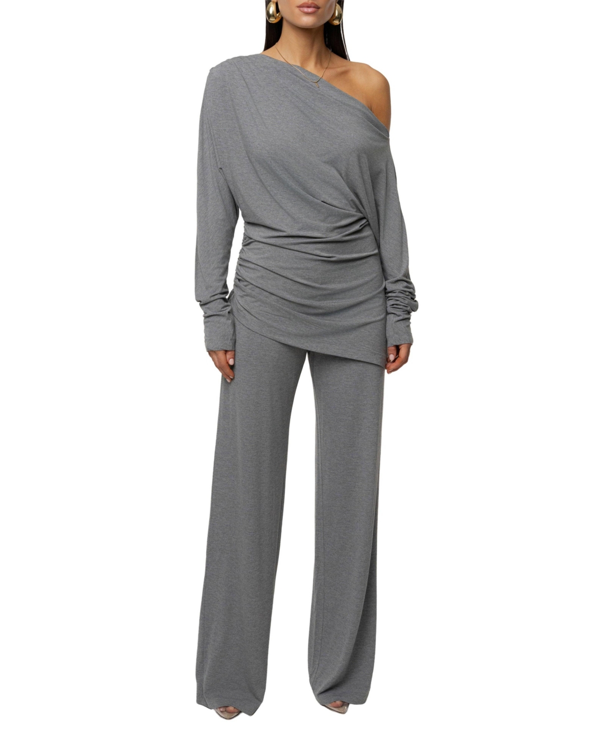 Click here for Jluxlabel Womens Winter Soiree Pant Set - Gray prices