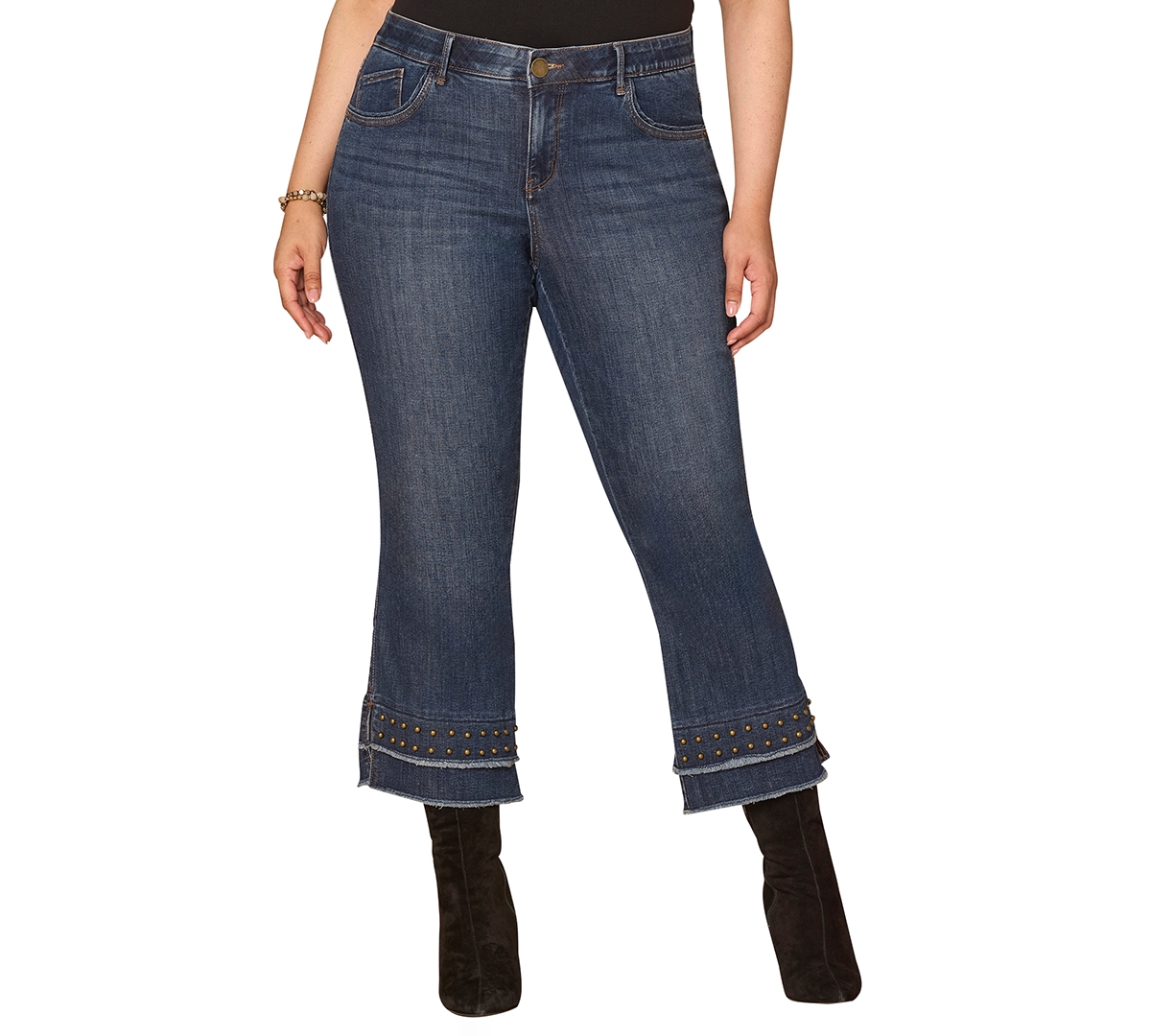 Click here for Democracy Plus Size Ab Solution Double Layer Fray... prices