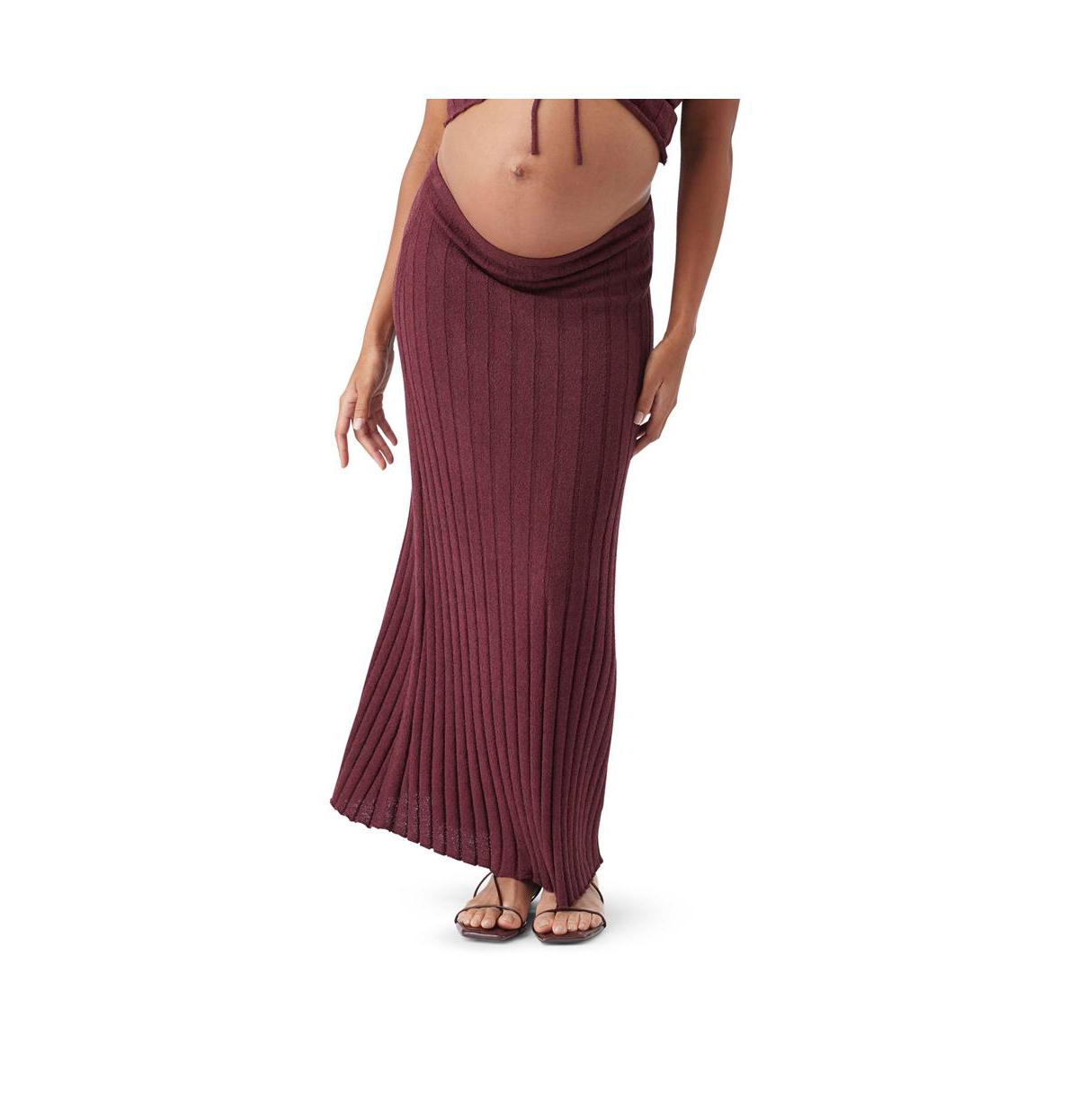 Click here for Ripe Maternity Maternity Ripe Charli Rib Knit Skir... prices