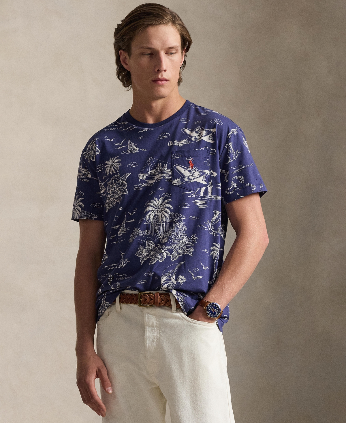 Click here for Polo Ralph Lauren Mens Classic Fit Tropical Jersey... prices