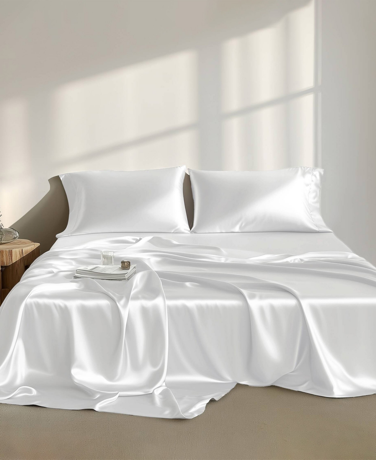 Click here for Madison Park Essentials Satin 6-Pc. Sheet Set  Ful... prices