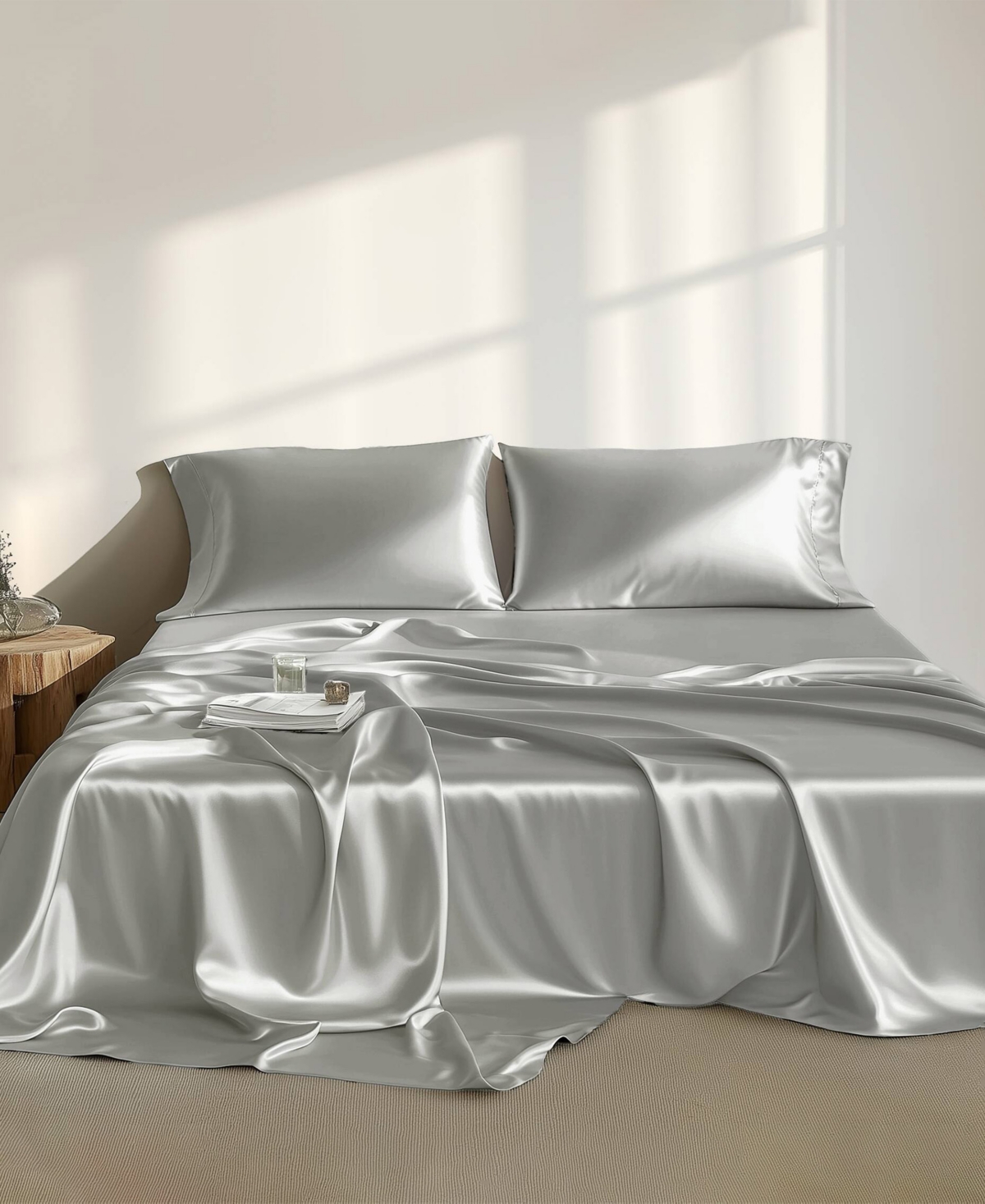 Click here for Madison Park Essentials Satin 6-Pc. Sheet Set  Ful... prices