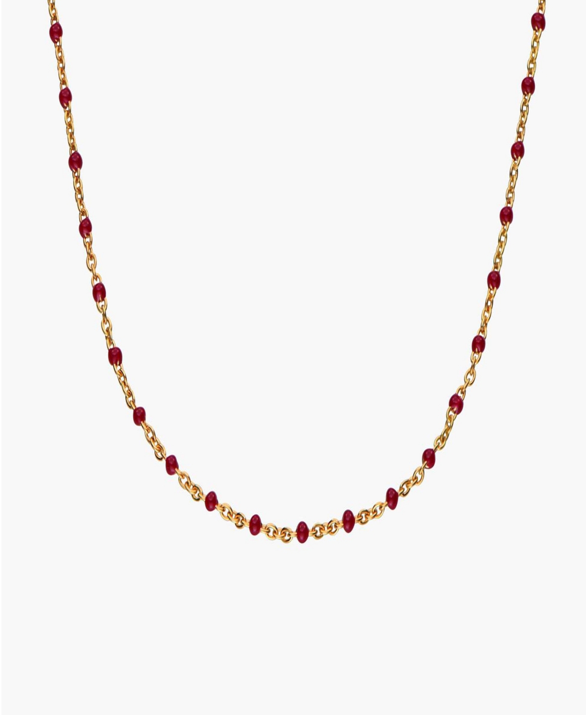 Click here for Oak & Luna Soltale Enamel Chain - Bordeaux prices