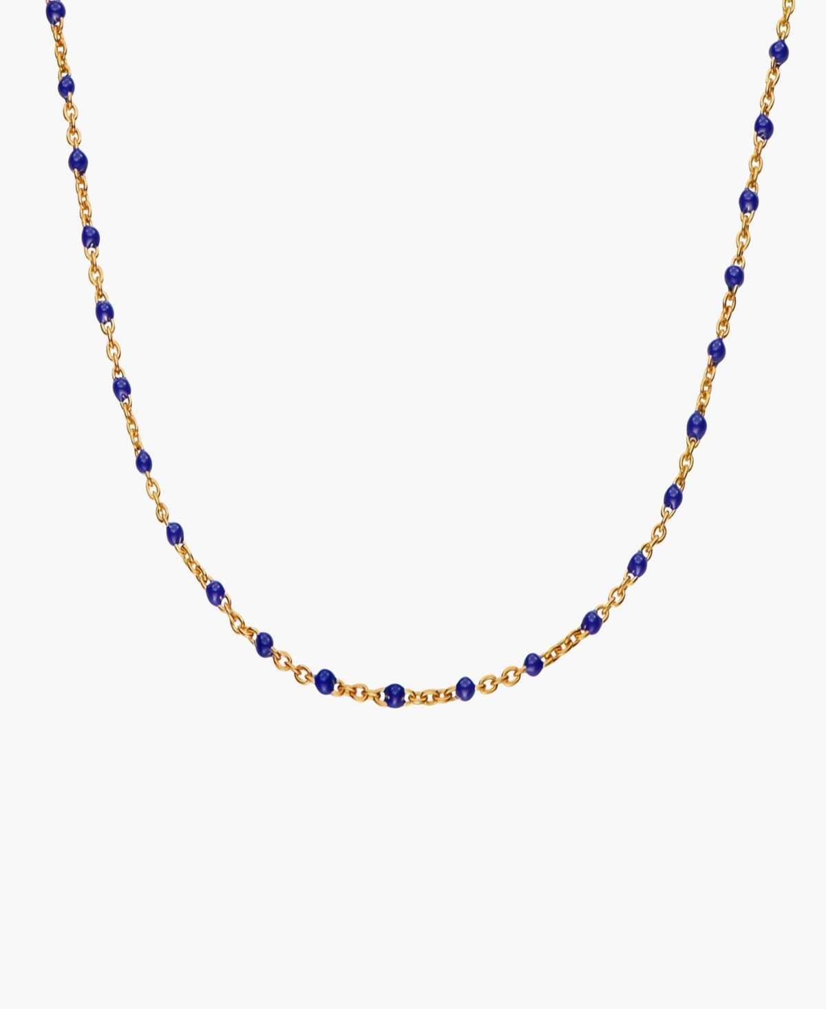 Click here for Oak & Luna Soltale Enamel Chain - Royal blue prices
