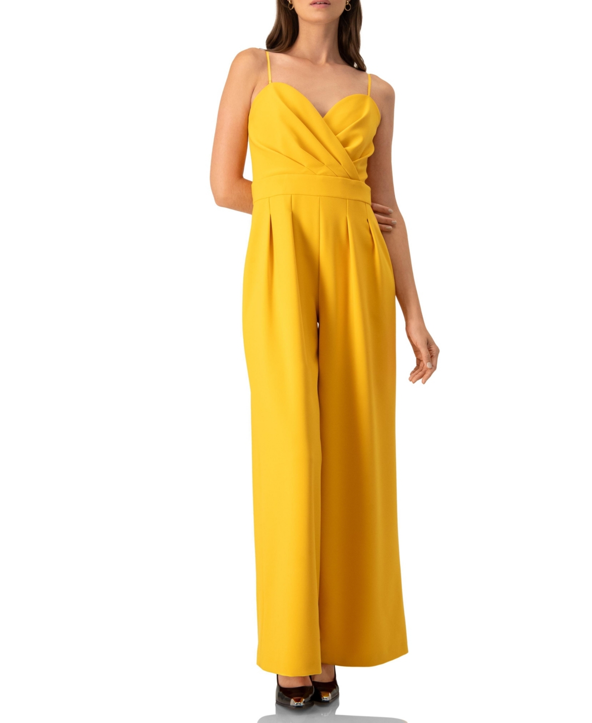 Click here for Ivonne Womens Wide-Leg Yellow Jumpsuit - Yellow prices