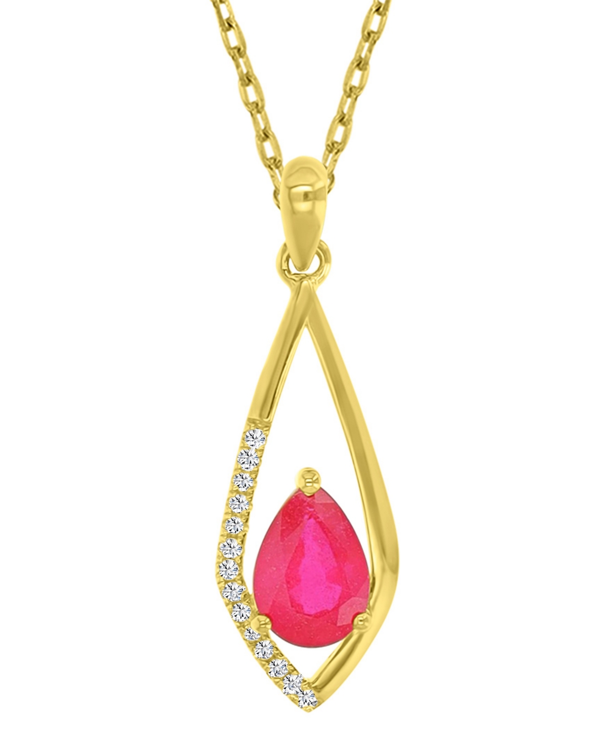 Click here for Macys Diamond (0.042 ct. t.w.) & Ruby (0.75 ct. t.... prices