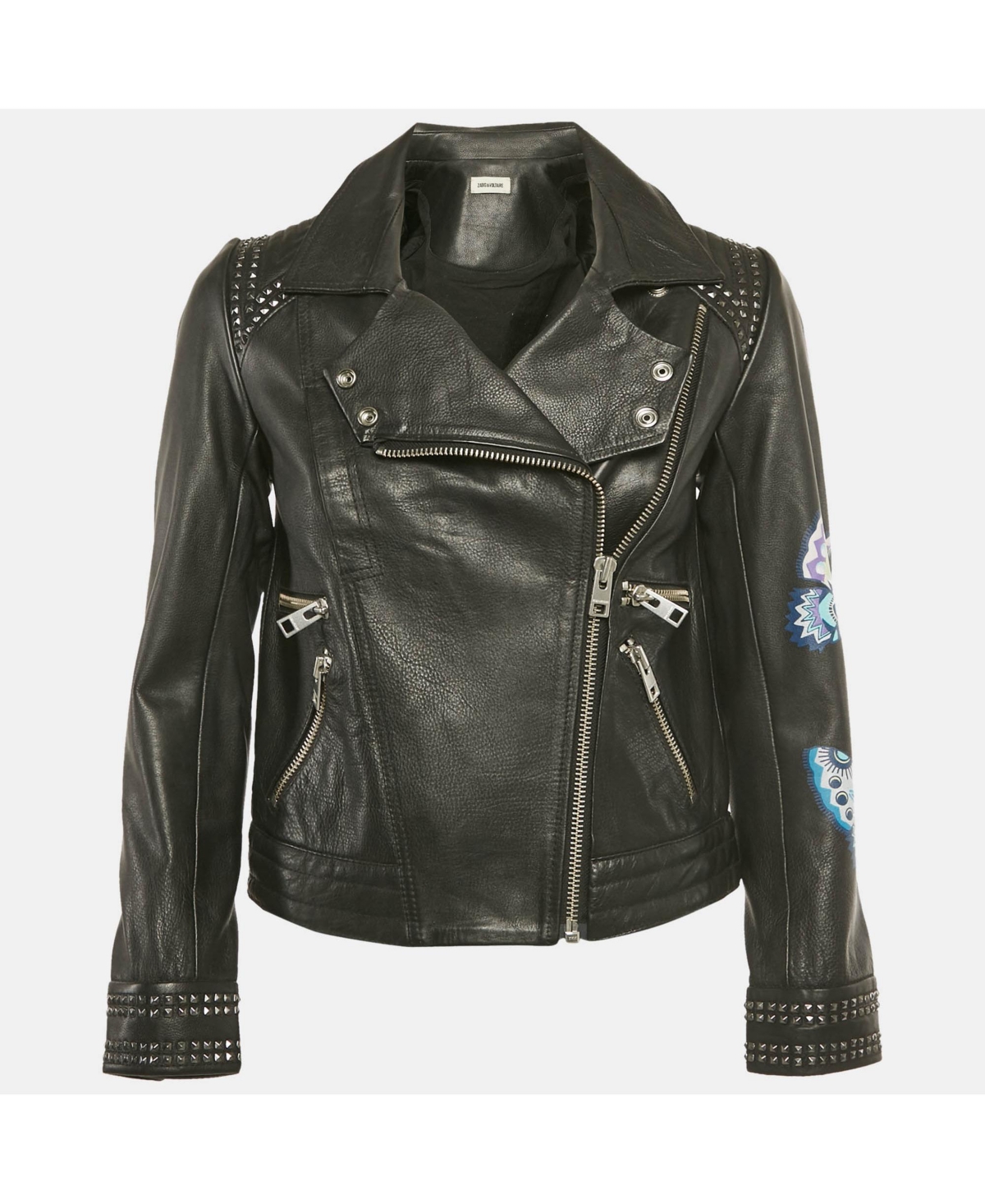 Click here for Pre-Owned Zadig & Voltaire Womens Black Studded Le... prices