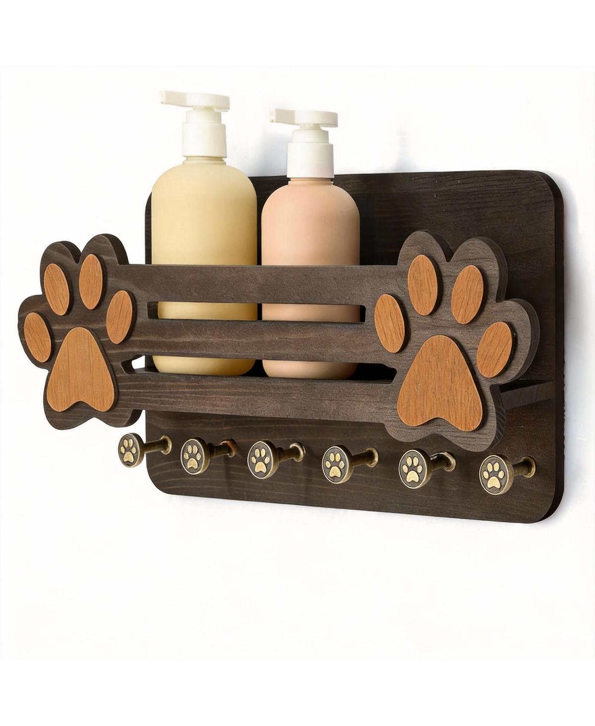 Click here for Yigii Cute Dog Paw Wall Organizer with Shelf & Hoo... prices