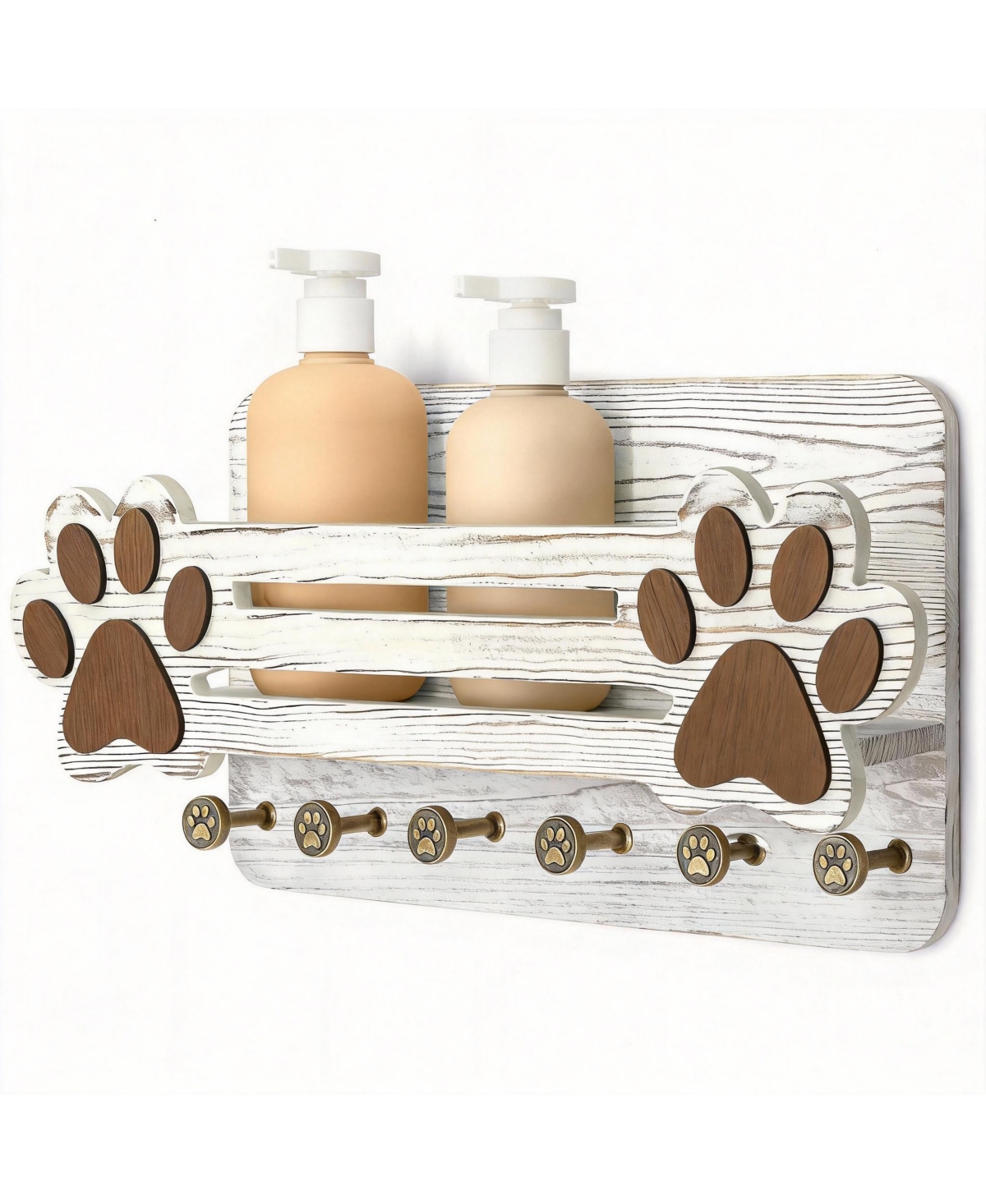 Click here for Yigii Cute Dog Paw Wall Organizer with Shelf & Hoo... prices