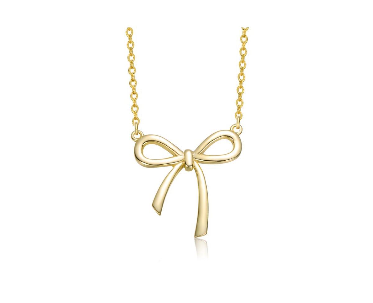 Click here for Rachel Glauber Modern Bow-Tie Shaped Pendant Neckl... prices
