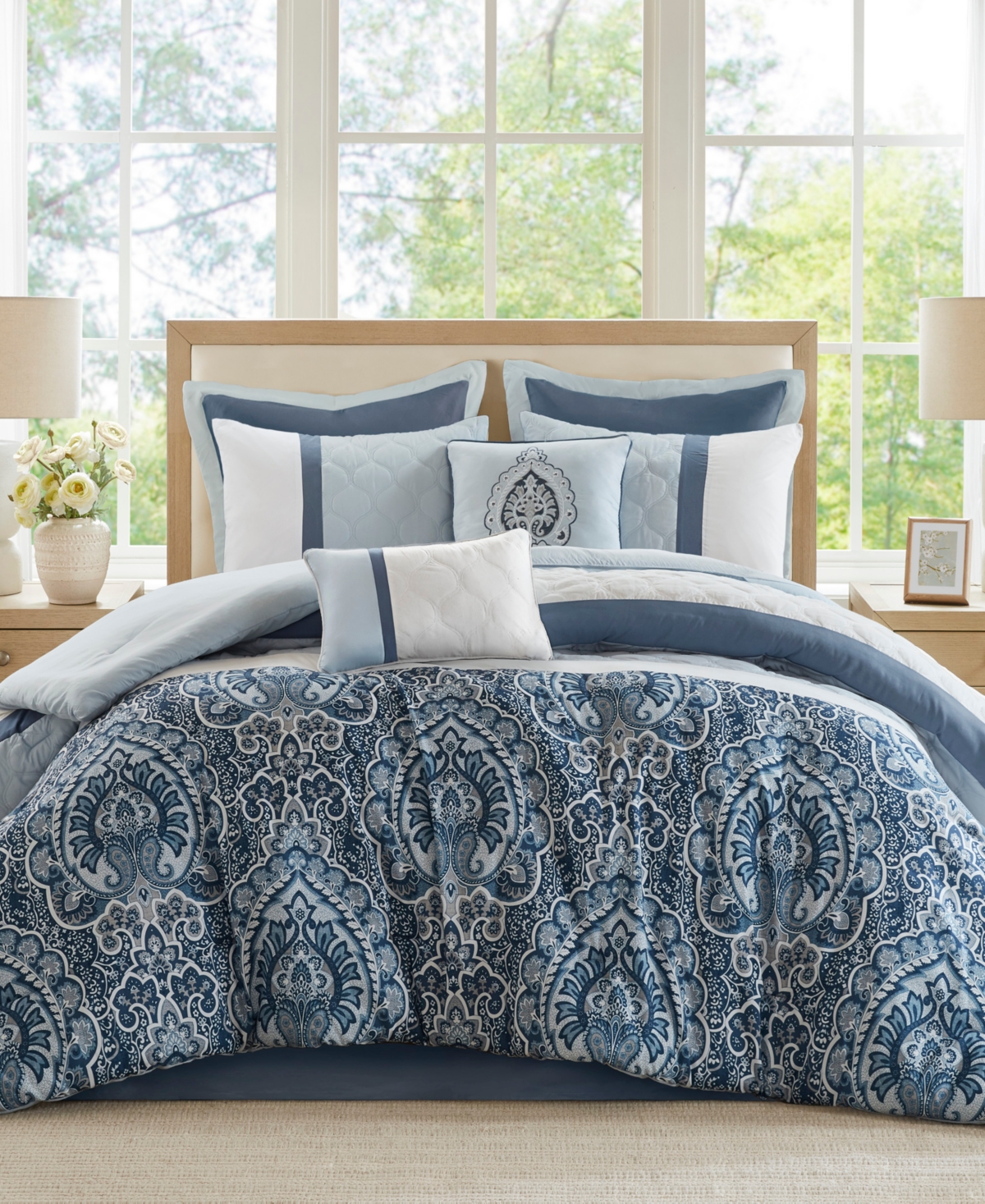 Click here for 510 Design Shawnee 8-Pc. Comforter Set  King - Blu... prices