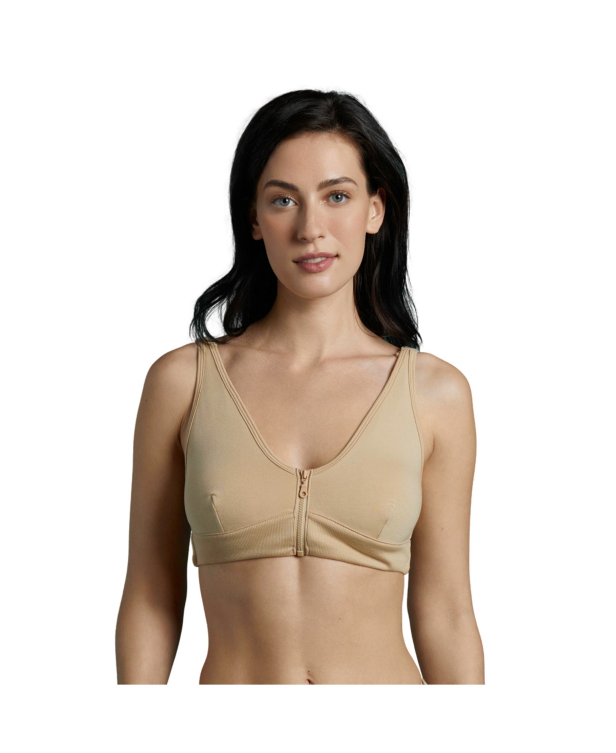 Click here for Slick Chicks Womens Wireless Zip Front Bra - Mediu... prices